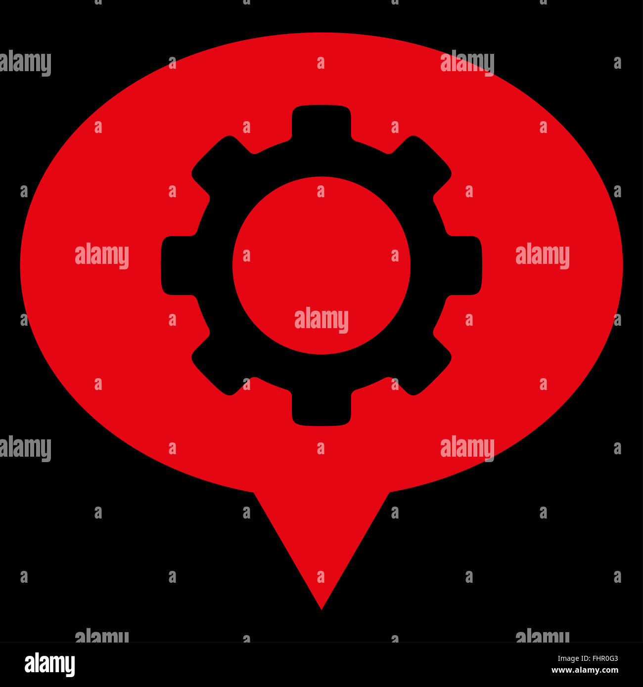 Workshop Map Marker Flat Icon Stock Photo - Alamy