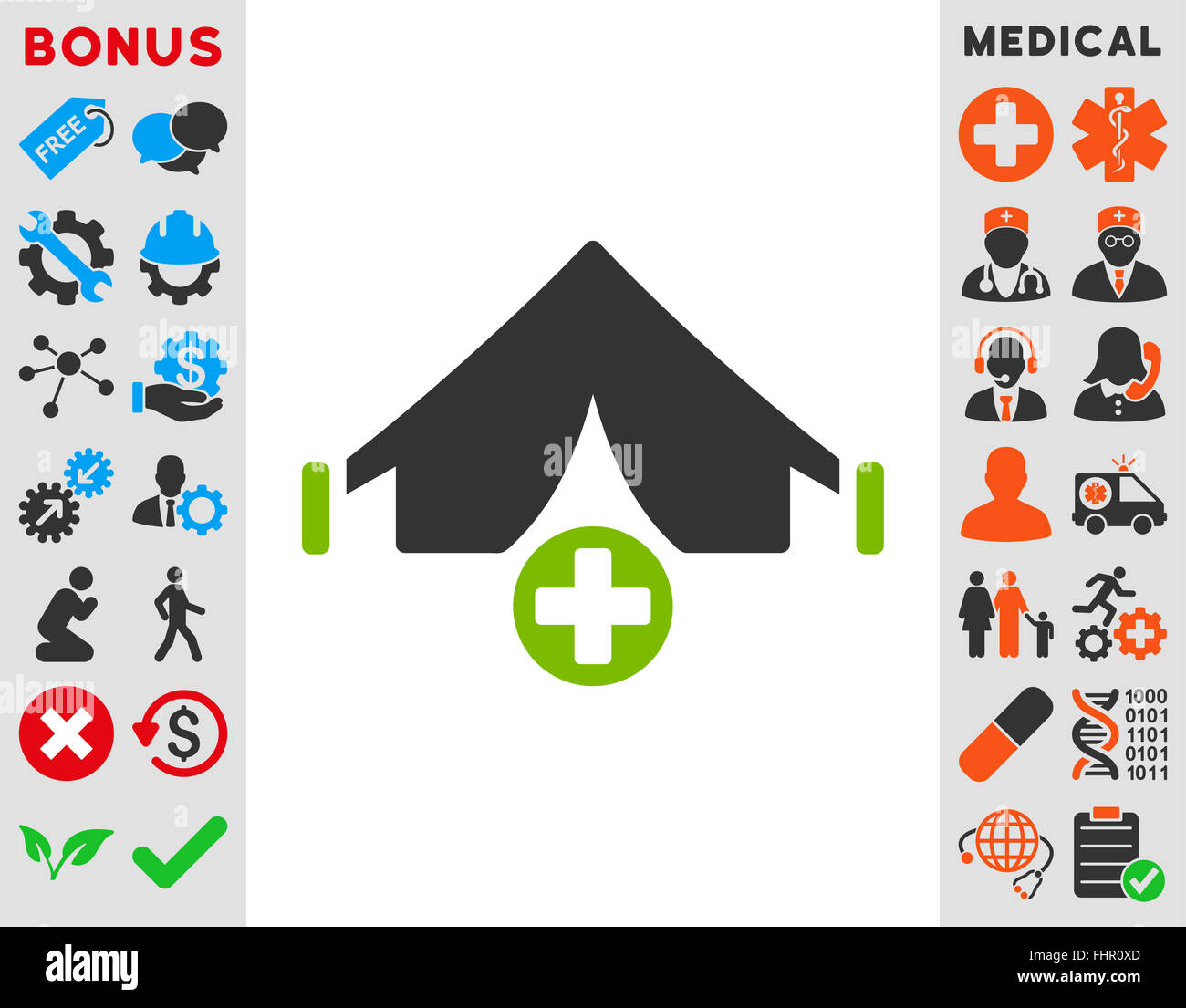 Field Hospital Icon Stock Photo - Alamy