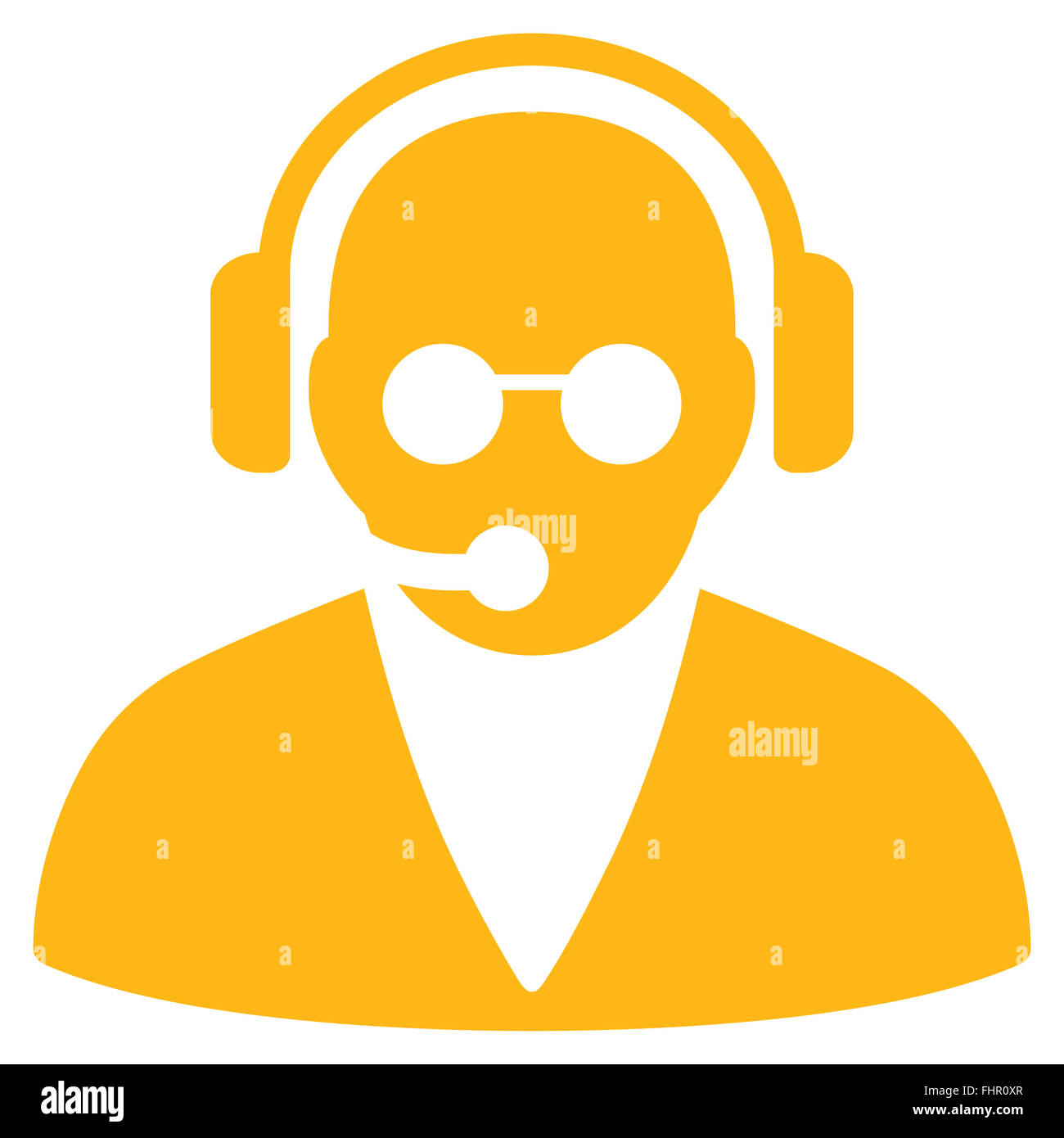 Support Operator Icon Stock Photo - Alamy