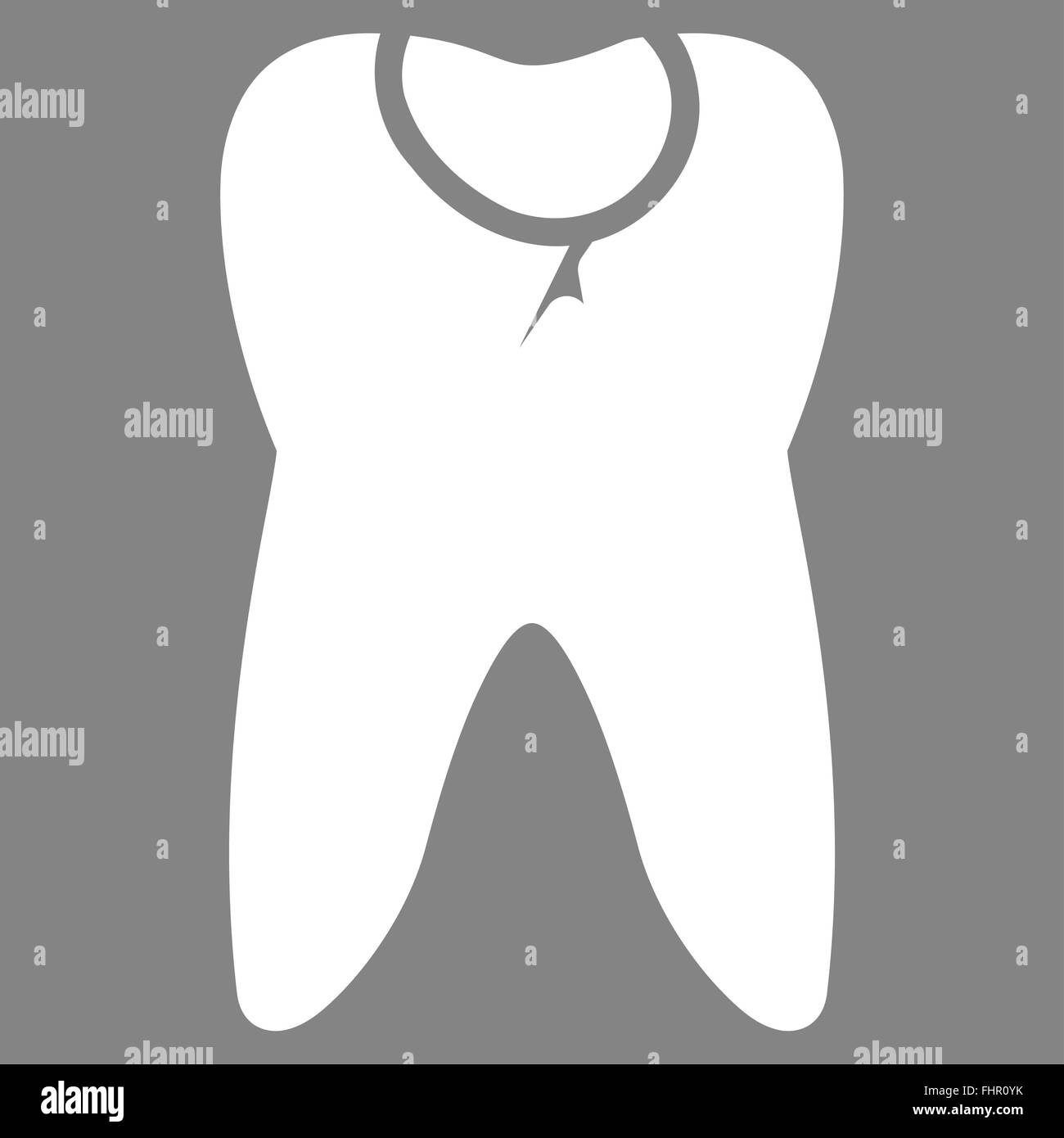 Tooth Caries Vector Icon Stock Photo - Alamy