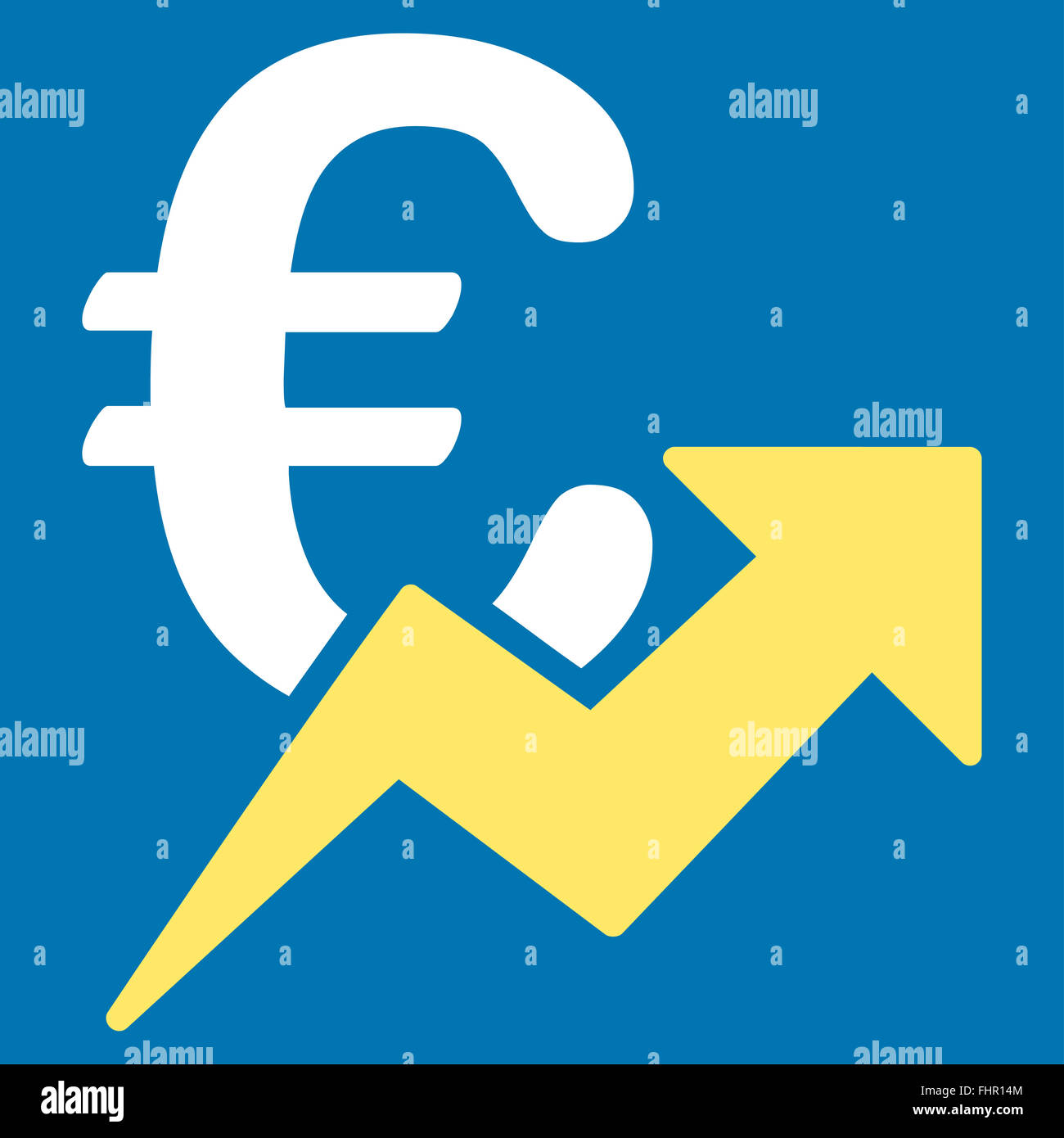 Euro Growth Icon Stock Photo - Alamy