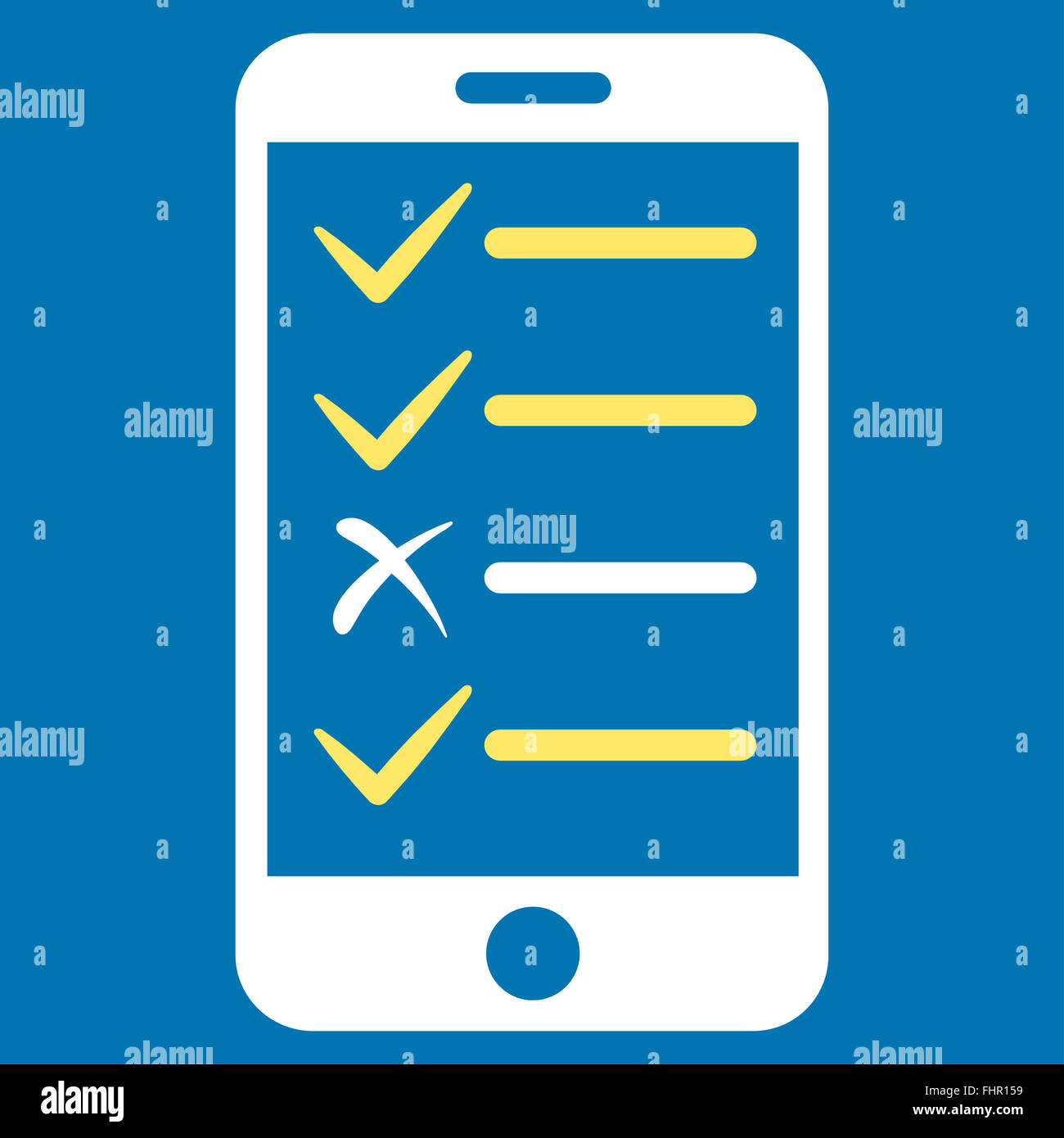Mobile Test Icon Stock Photo - Alamy