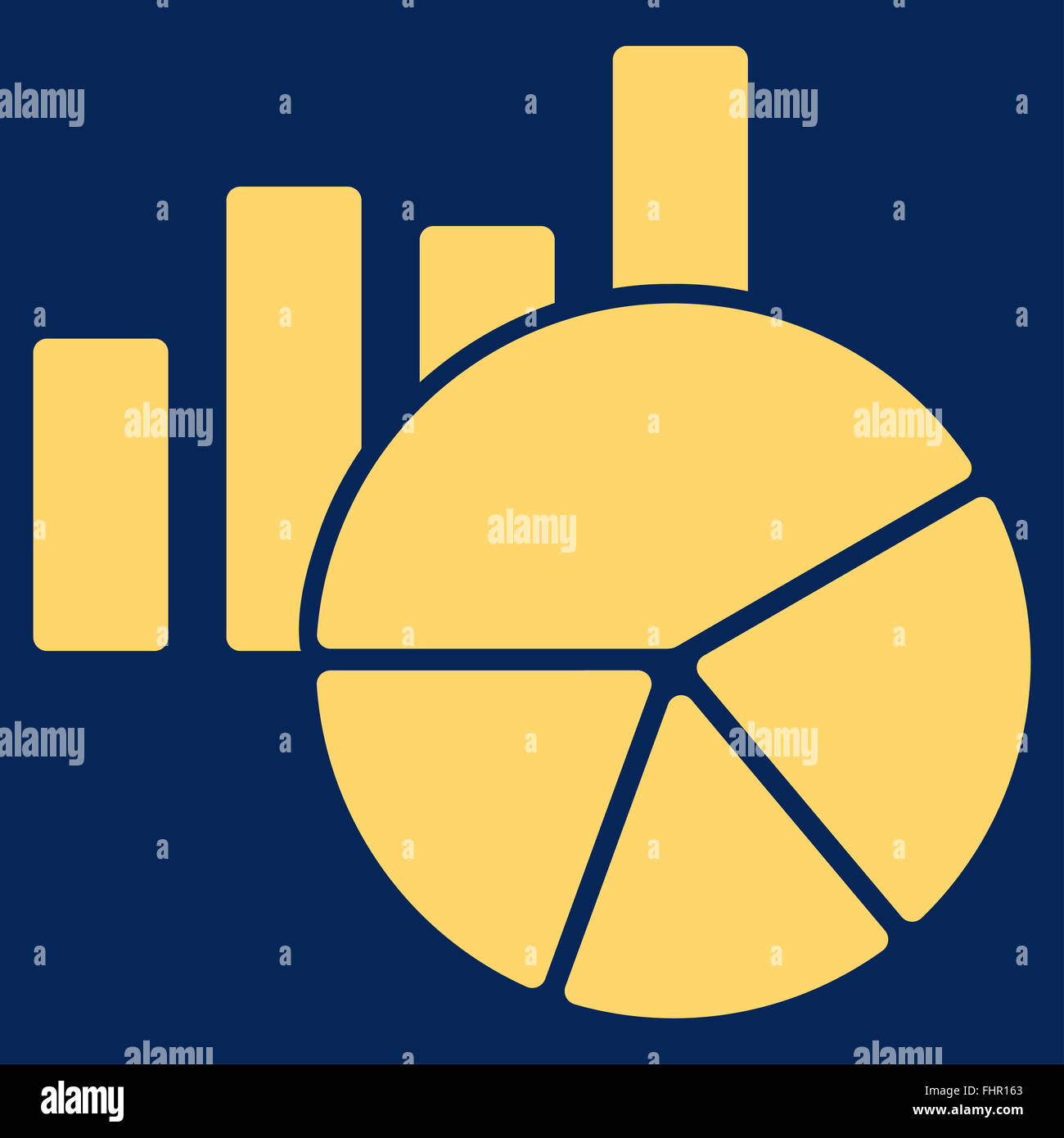 Charts Flat Icon Stock Photo - Alamy