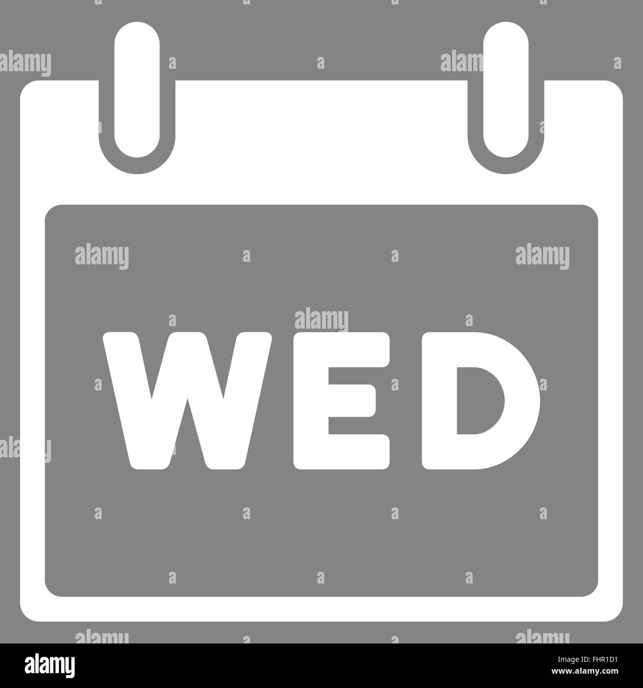 Wednesday Flat Icon Stock Photo - Alamy