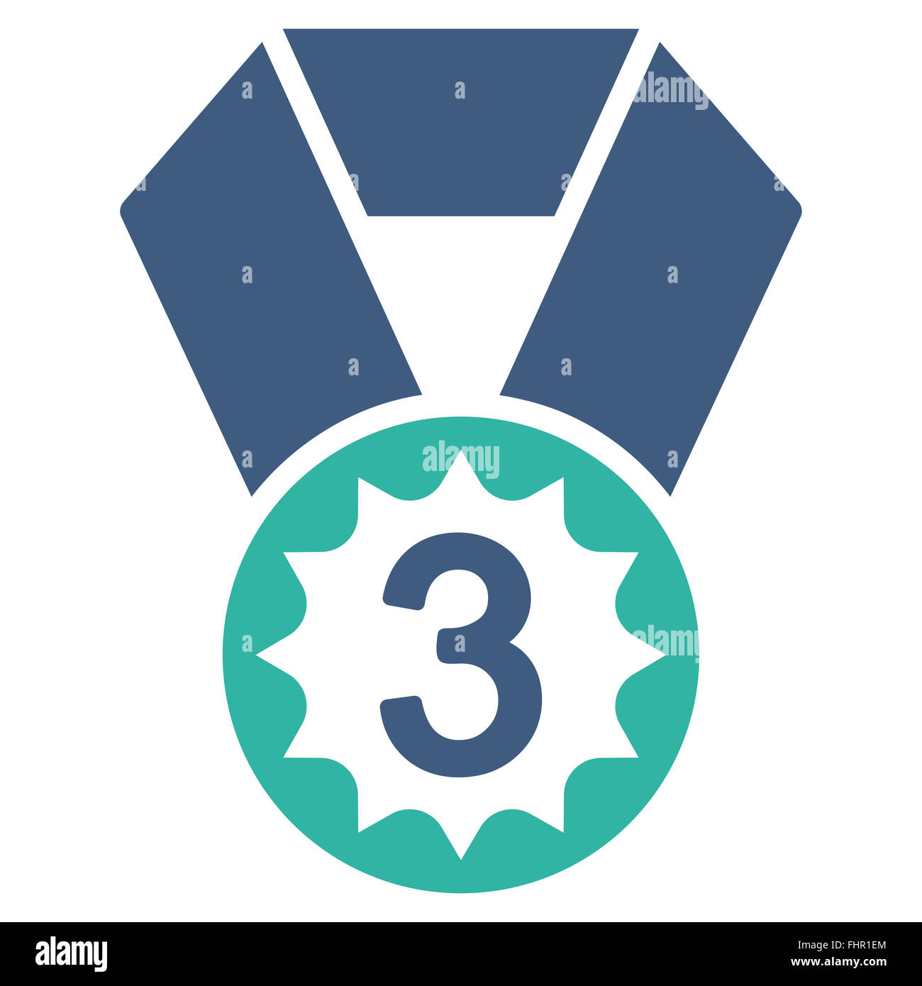 Third place icon from Competition amp; Success Bicolor Icon Set Stock ...