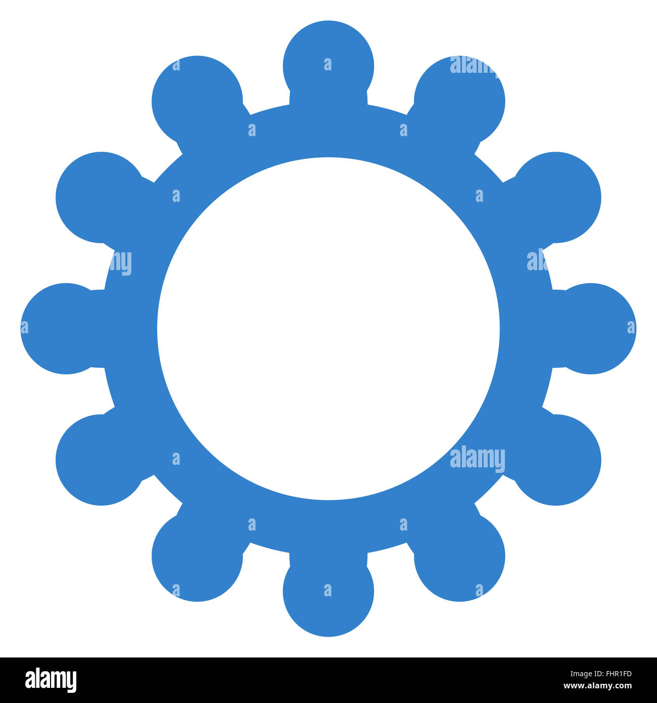 Gears Flat Icon Stock Photo - Alamy