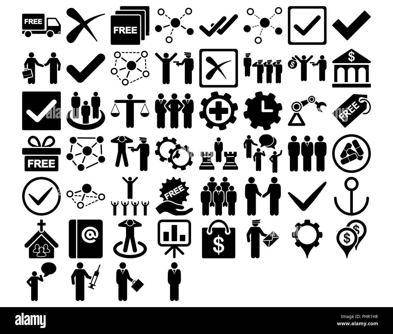 Business Icon Set Stock Photo - Alamy