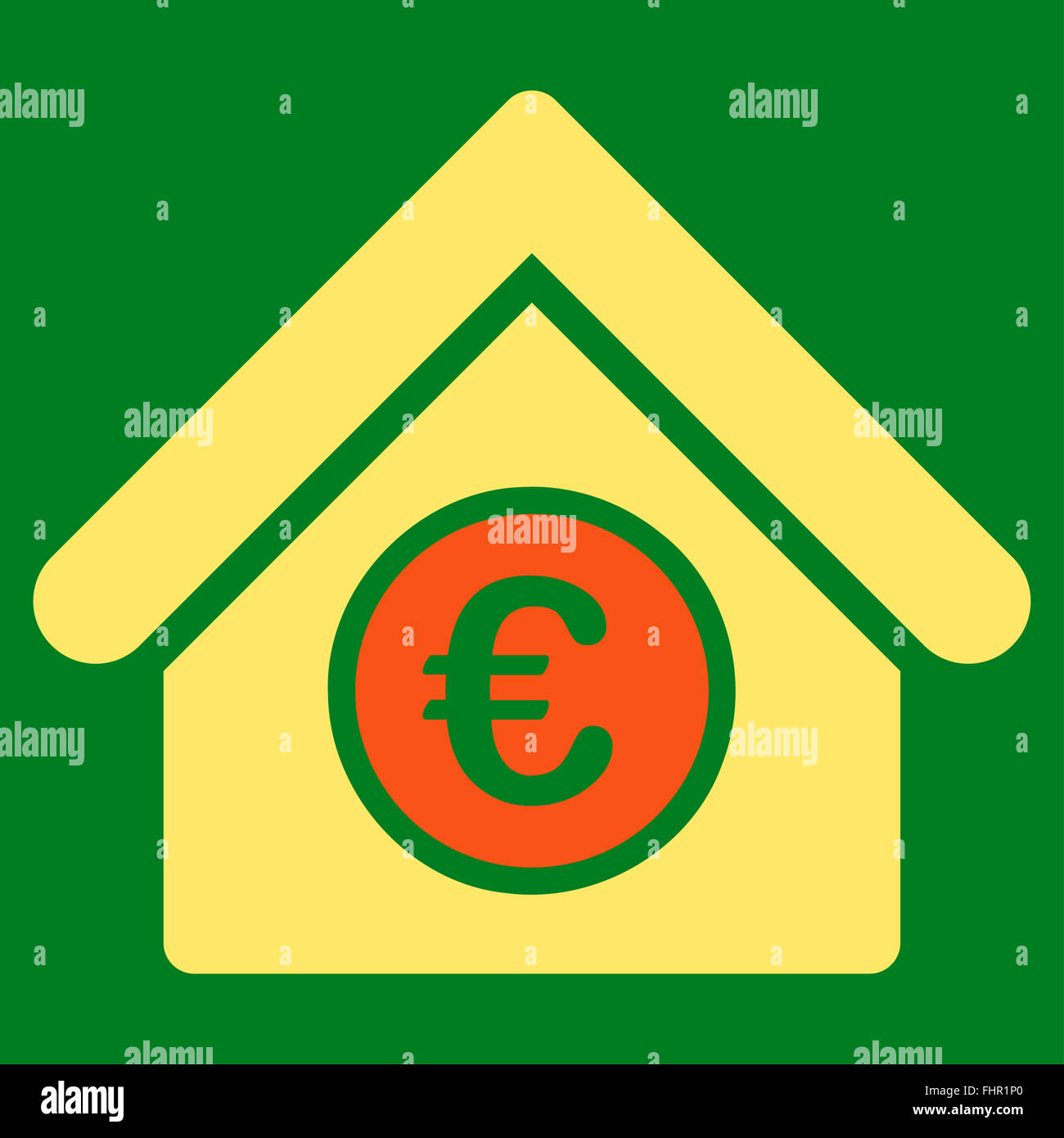 Euro Financial Center Icon Stock Photo - Alamy