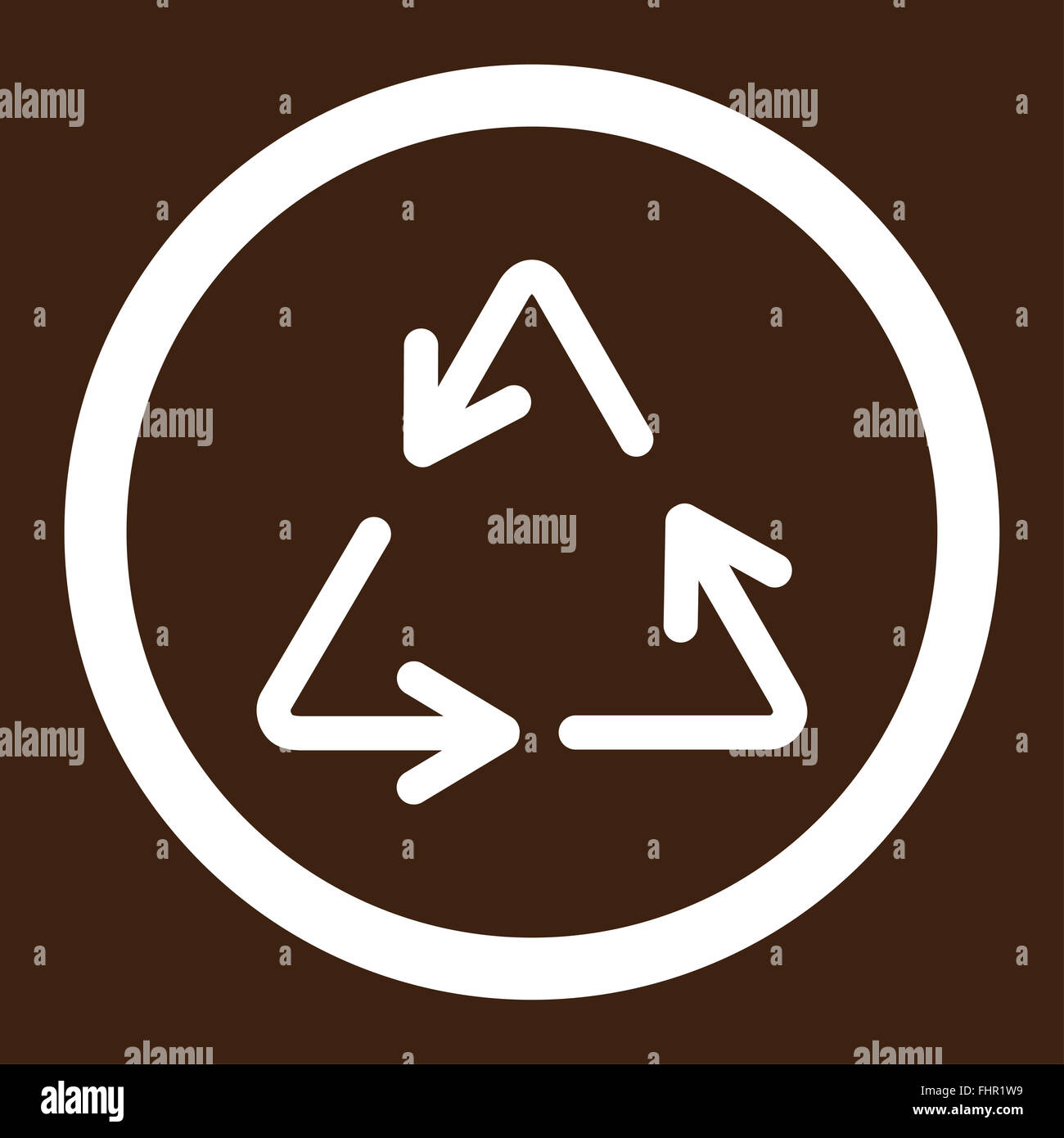 Recycle Arrows Rounded Vector Icon Stock Photo - Alamy