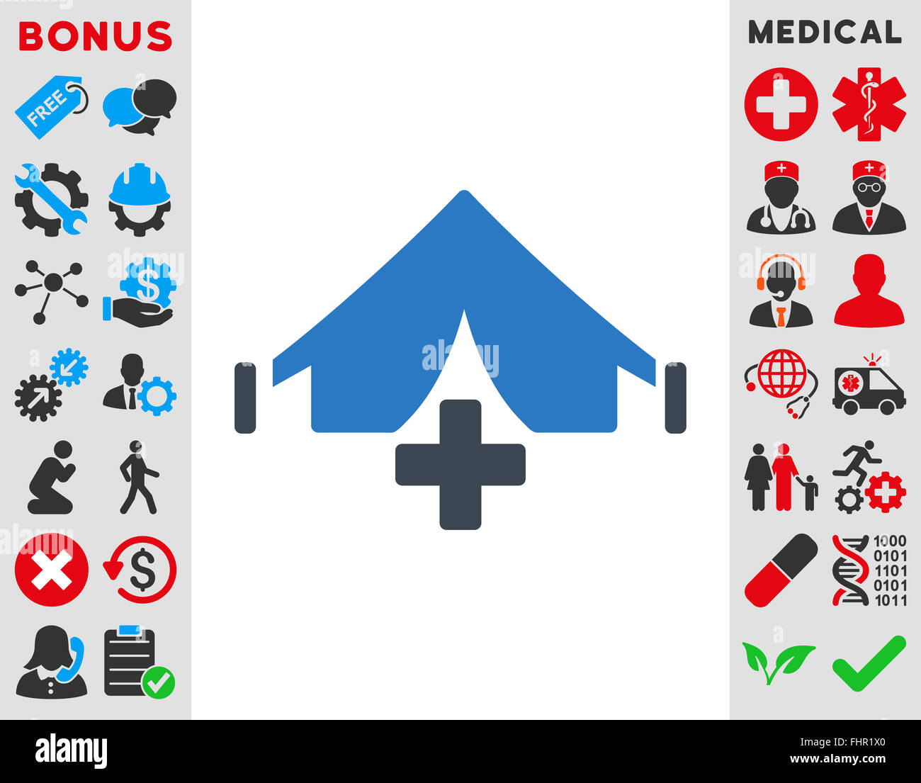 Filed Hospital Icon Stock Photo - Alamy