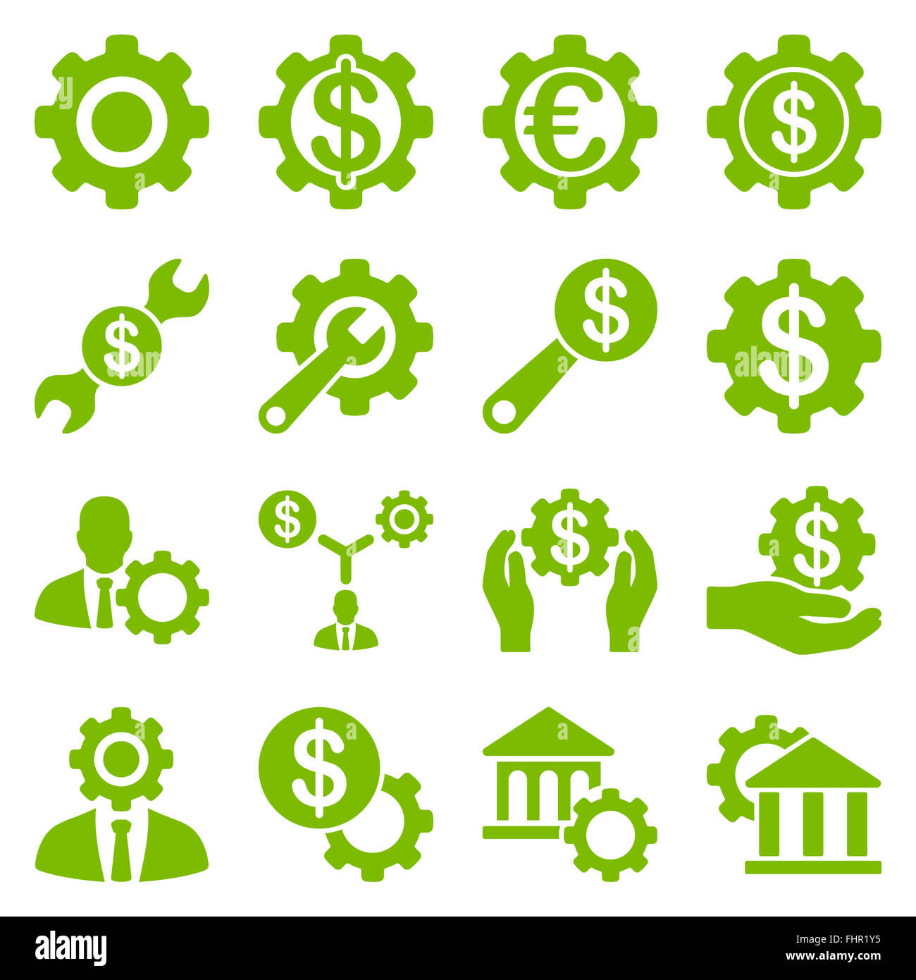 Financial tools and options icon set Stock Photo - Alamy