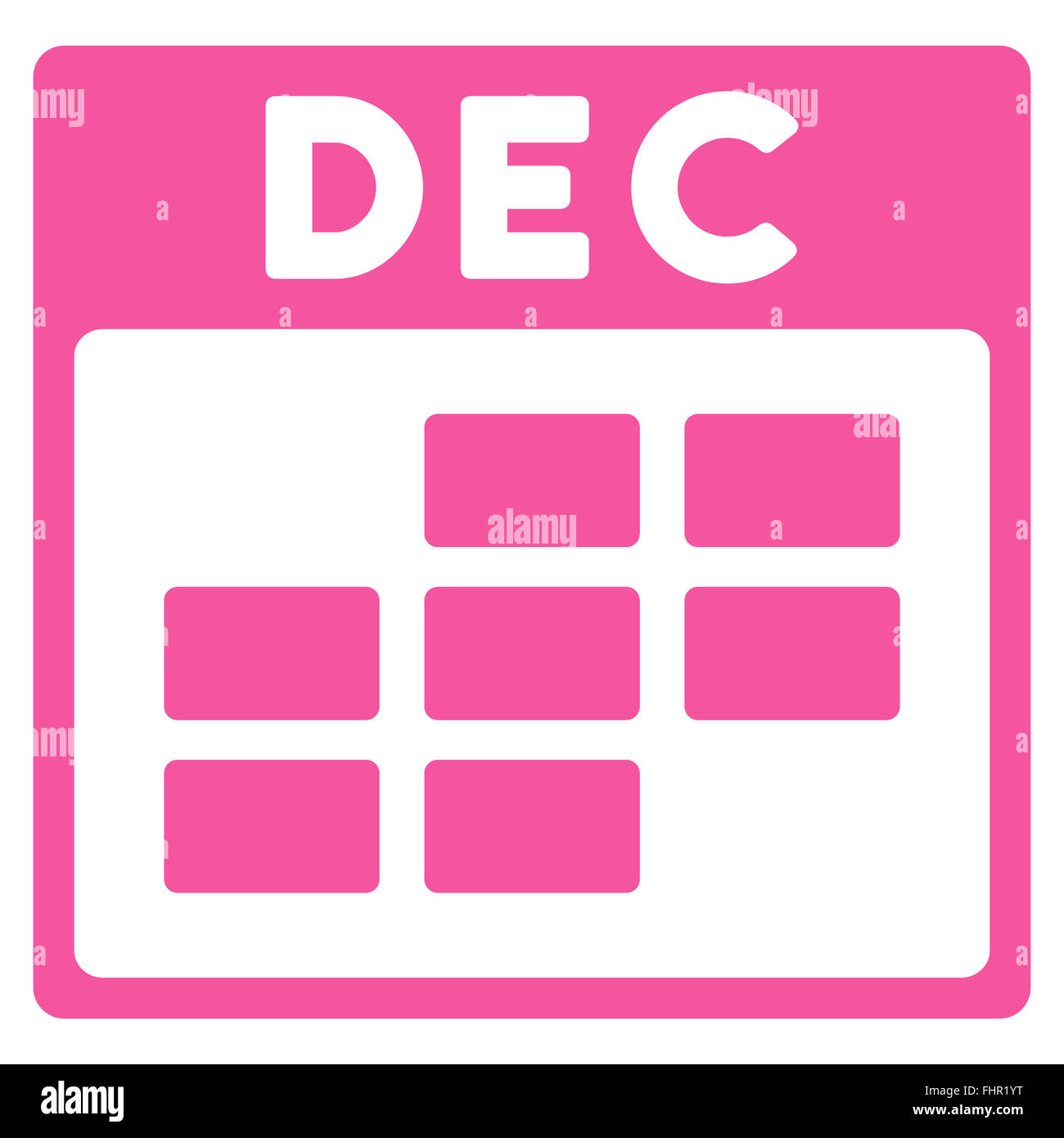 December Flat Icon Stock Photo - Alamy