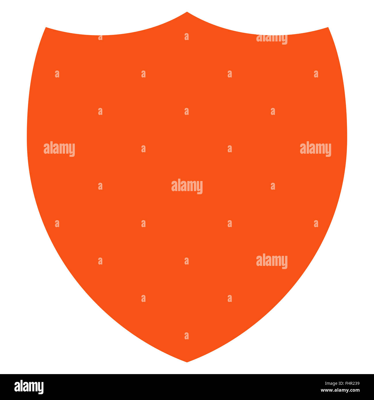 Shield flat orange color icon Stock Photo - Alamy