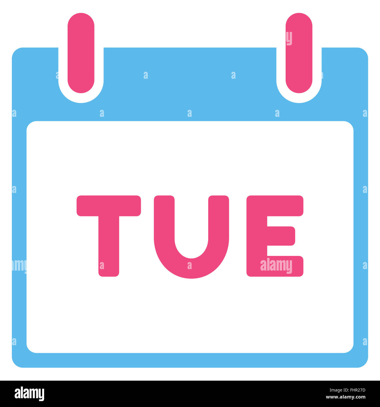 Tuesday Flat Icon Stock Photo - Alamy