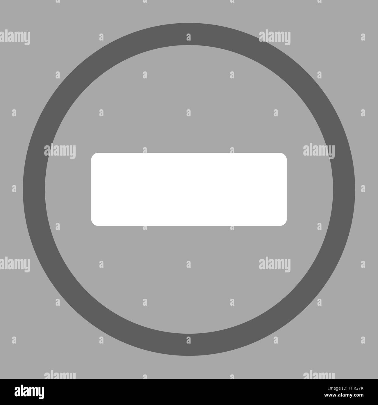 Minus flat dark gray and white colors rounded raster icon Stock Photo ...