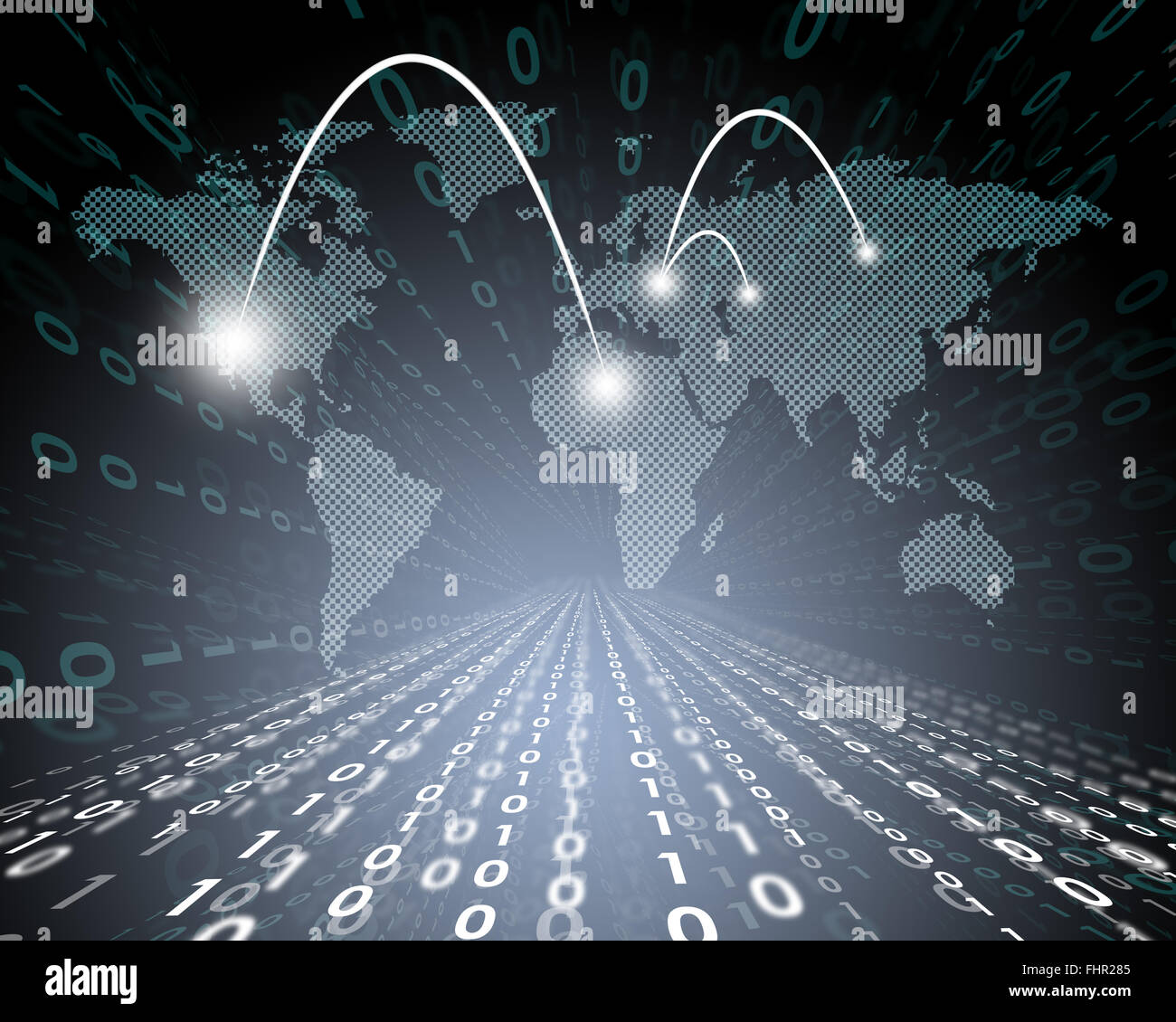 Abstract background with world map Stock Photo - Alamy