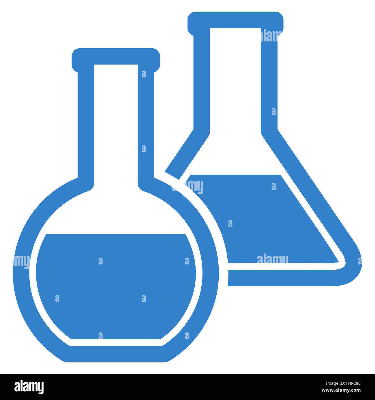 Glass Flasks Icon Stock Photo - Alamy