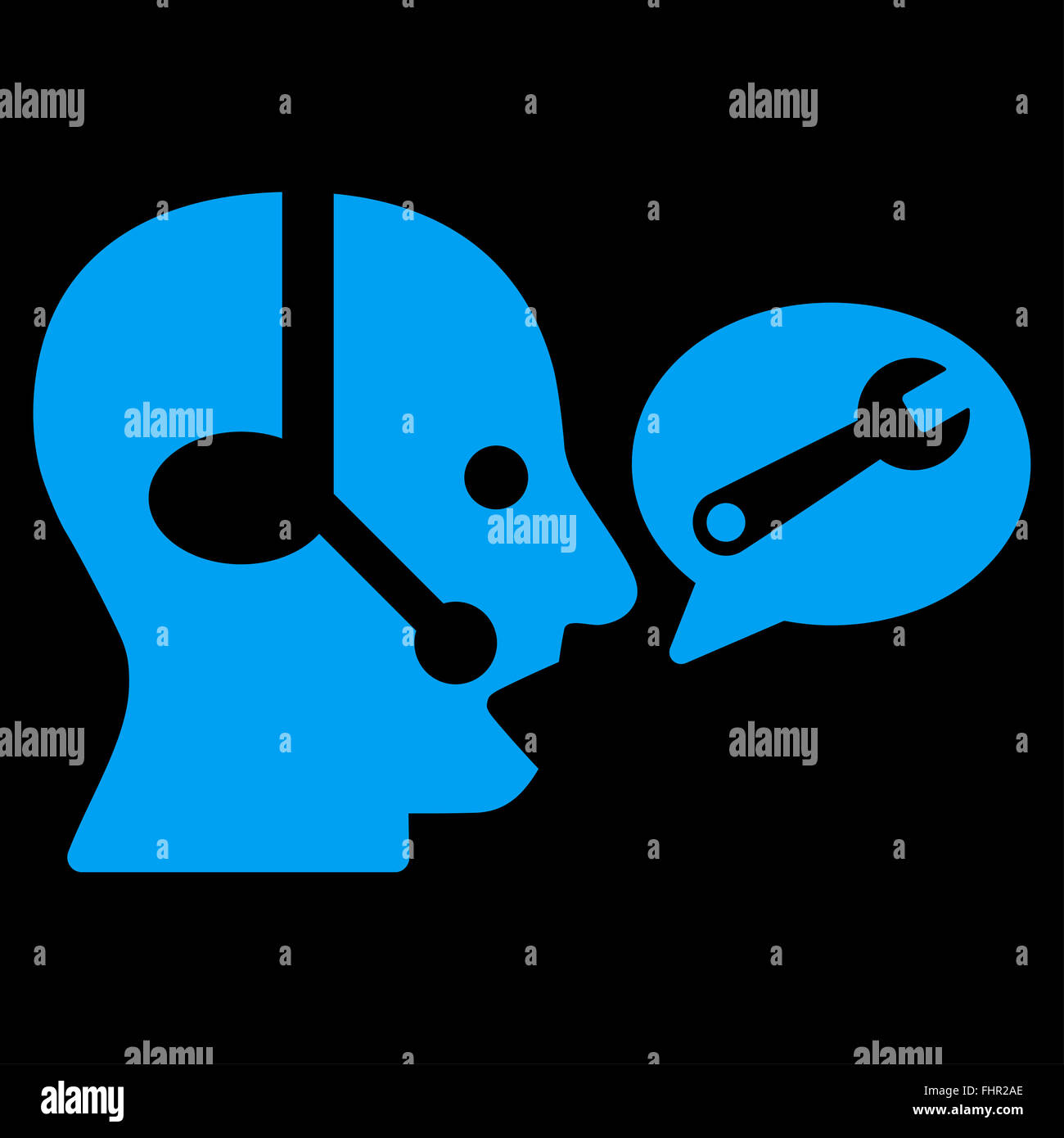 Operator Service Message Icon Stock Photo - Alamy