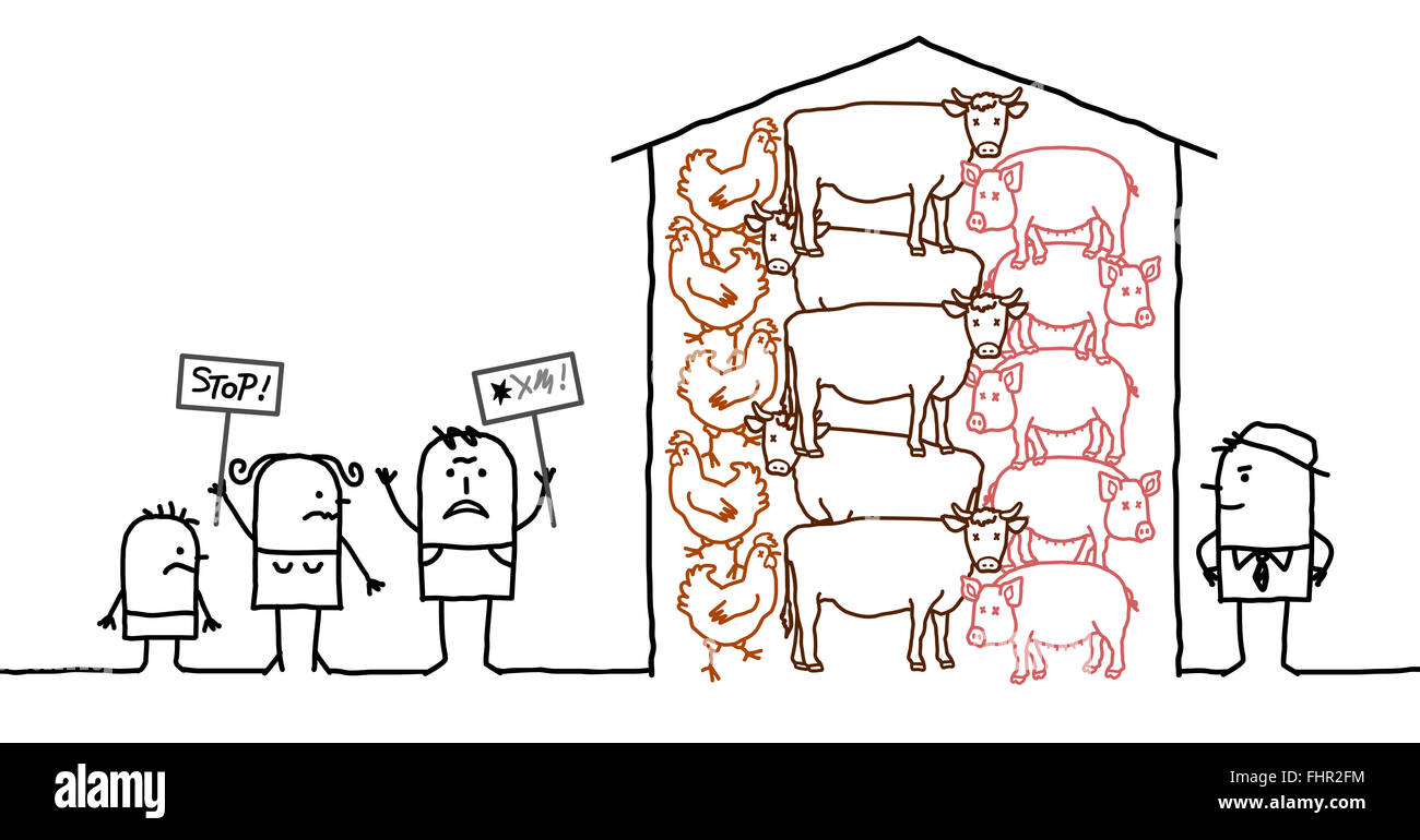 Intensive Animal Farming Cartoon
