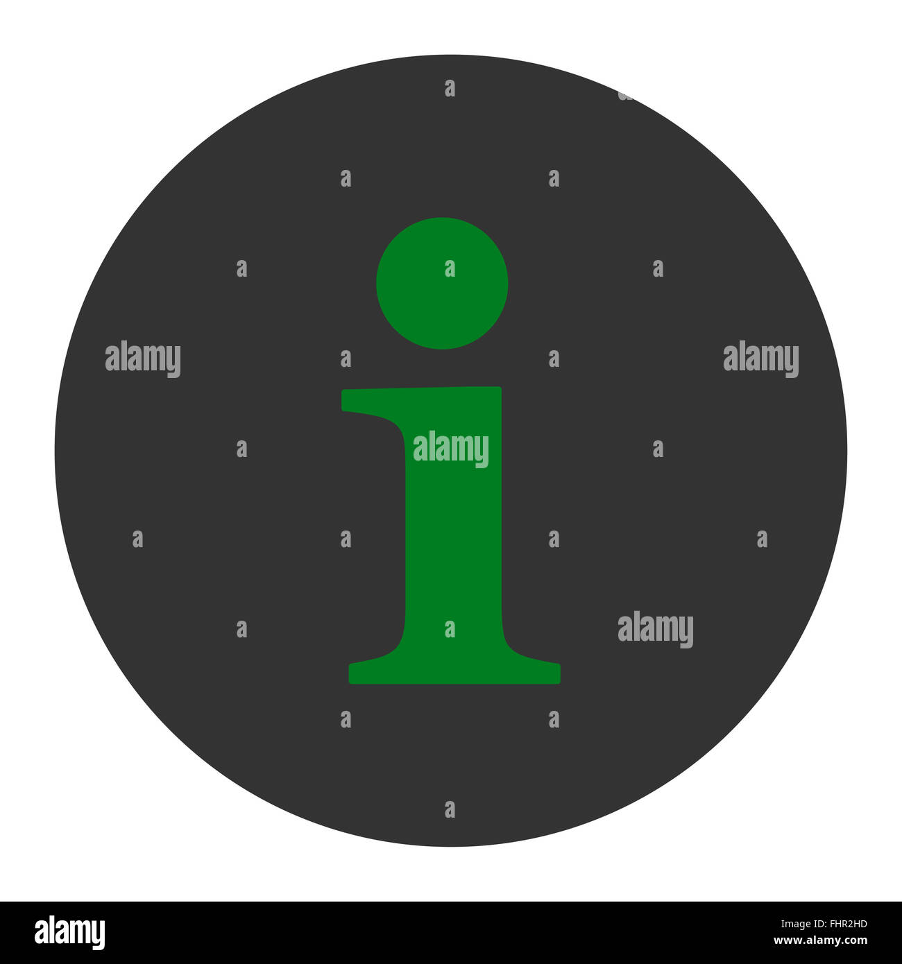 Info flat green and gray colors round button Stock Photo - Alamy