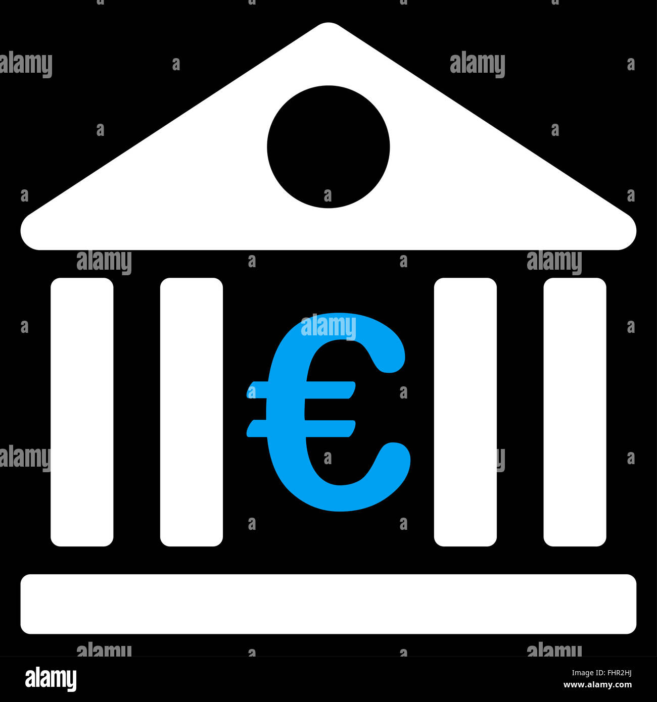 Euro Bank Icon Stock Photo - Alamy