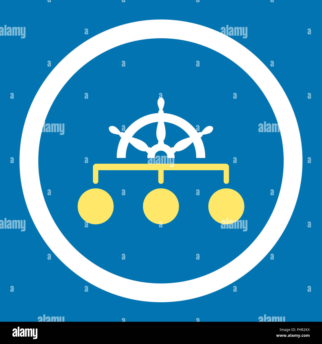 Rule flat yellow and white colors rounded vector icon Stock Photo - Alamy