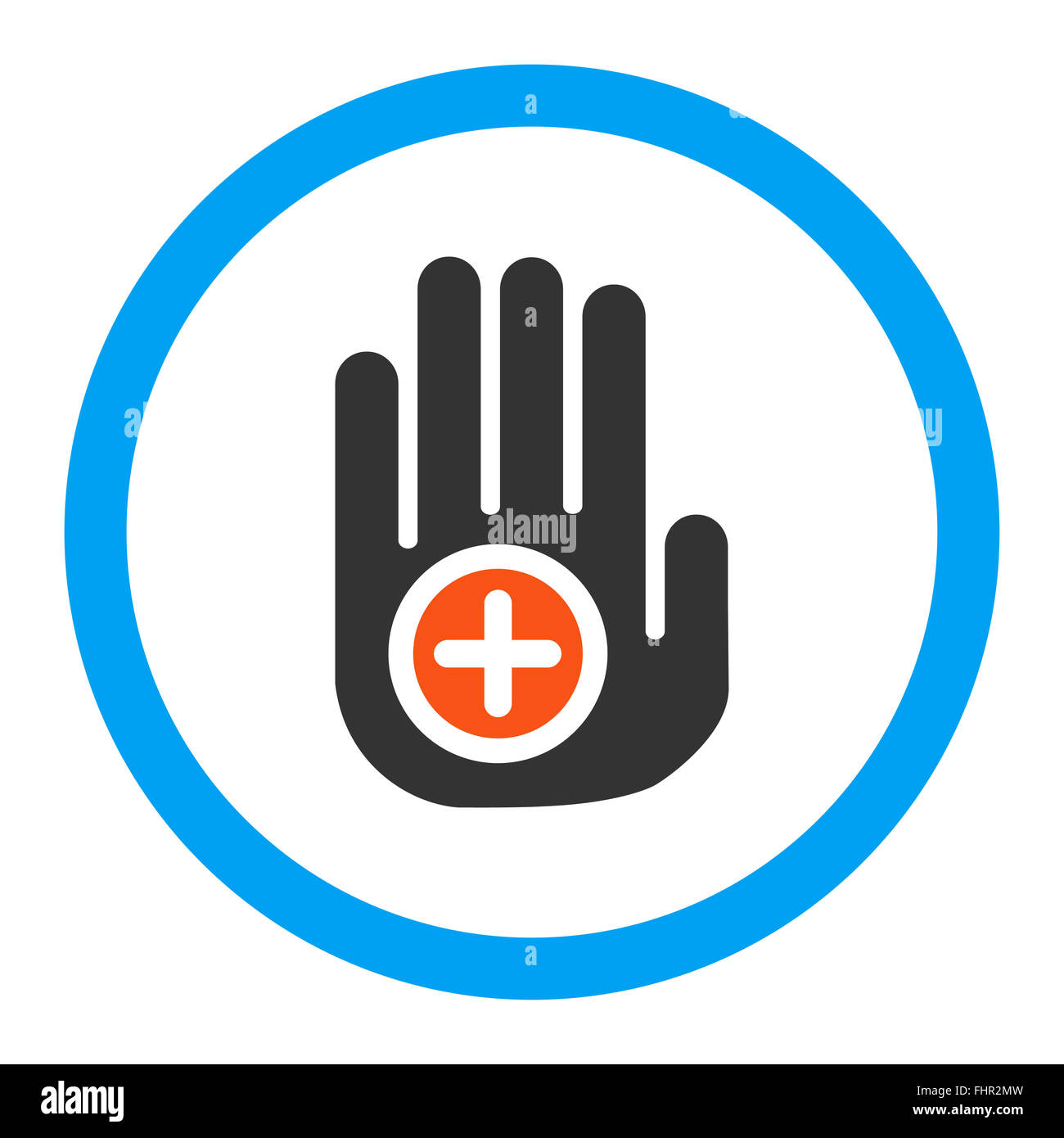 Hand Medical Marker Rounded Vector Icon Stock Photo - Alamy