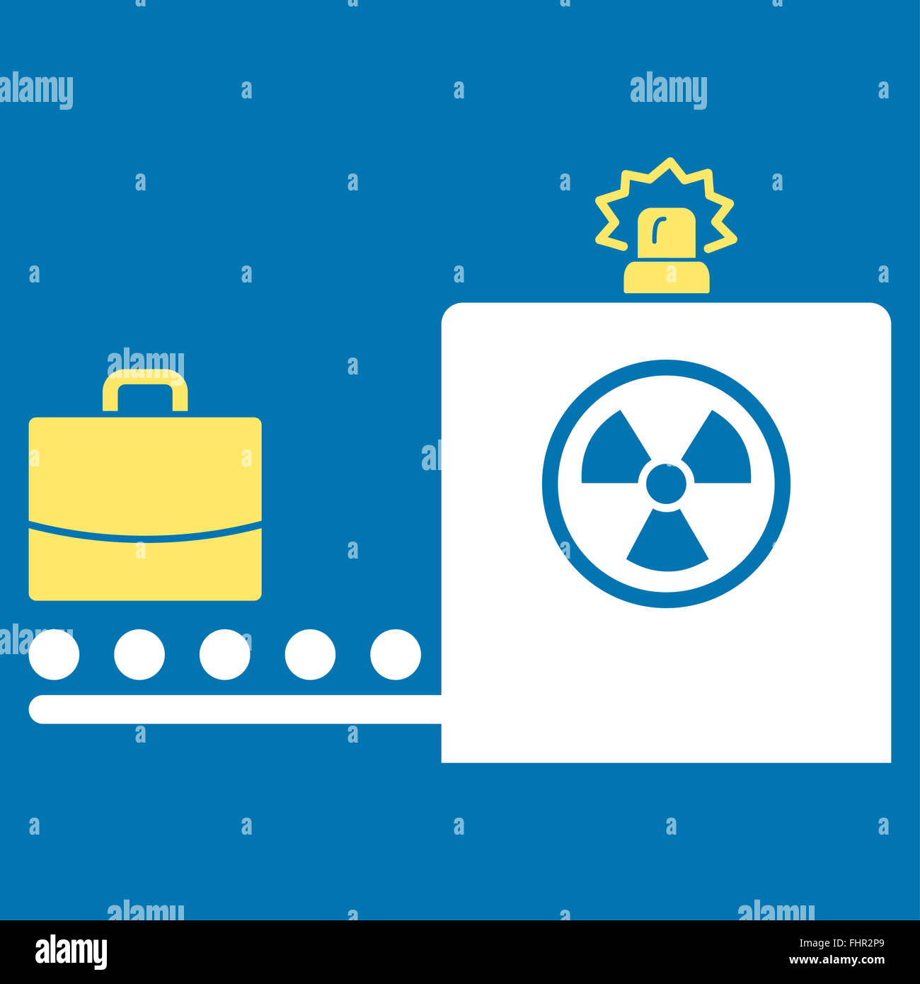 Baggage Screening Flat Icon Stock Photo - Alamy