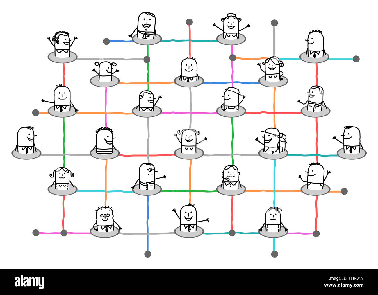 Social cartoon hi-res stock photography and images - Alamy