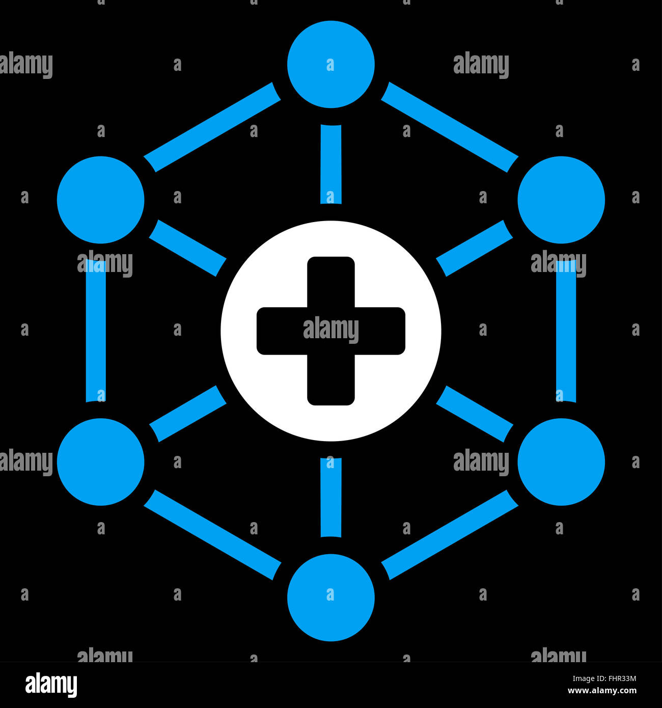 Medical Network Icon Stock Photo - Alamy