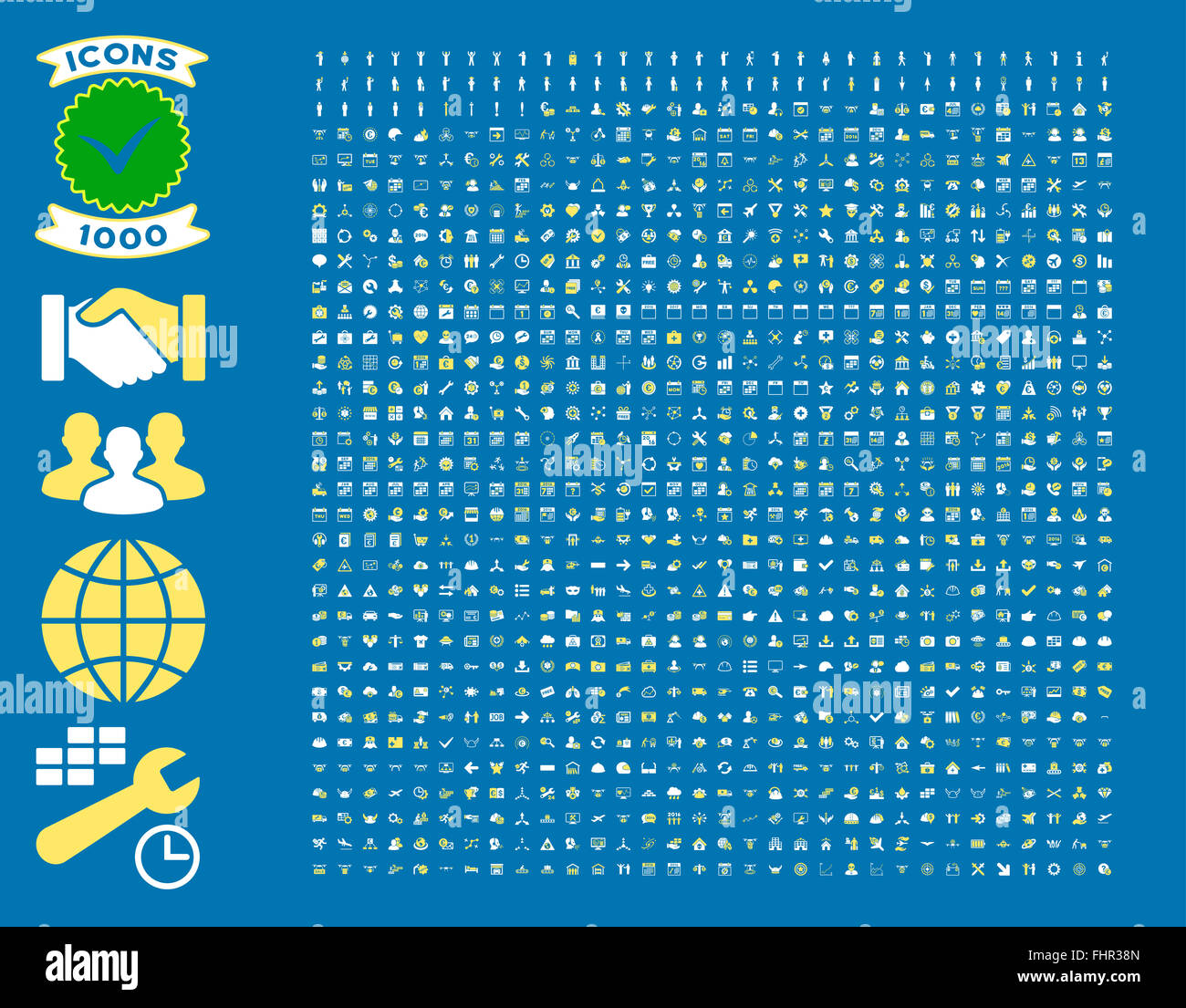 Collection Of 1000 Flat Vector Icons Stock Photo - Alamy