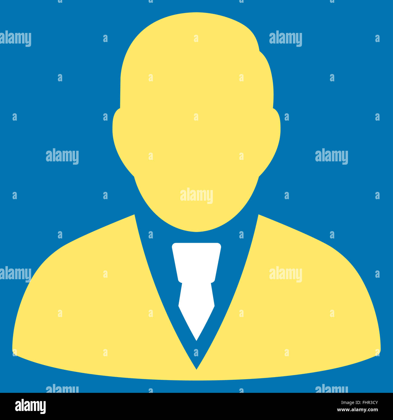 Manager Flat Icon Stock Photo - Alamy