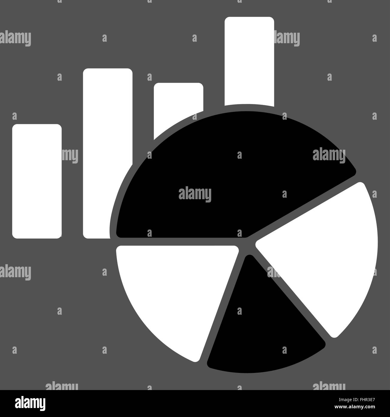 Charts Flat Icon Stock Photo - Alamy