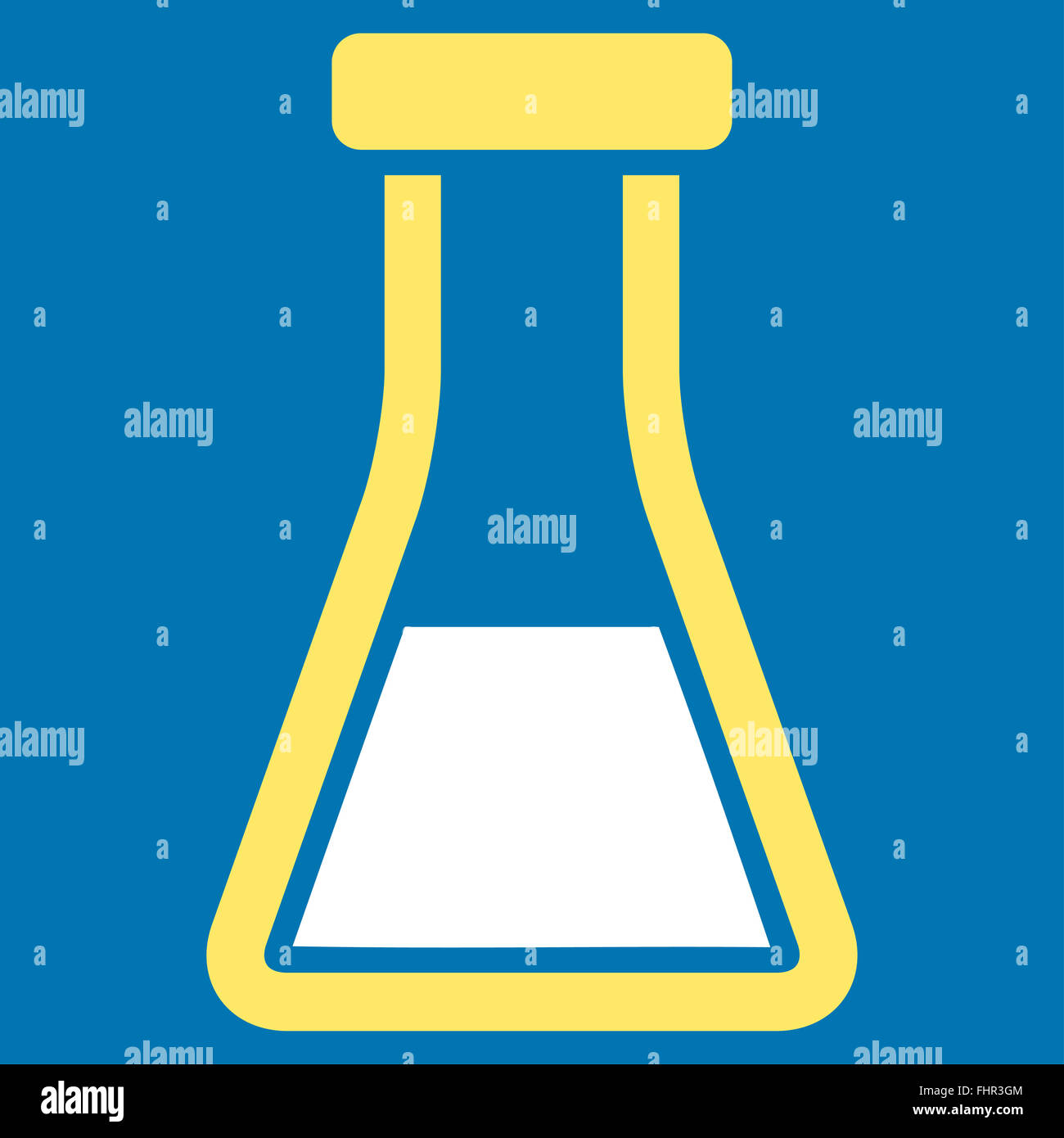 Flask Flat Icon Stock Photo - Alamy