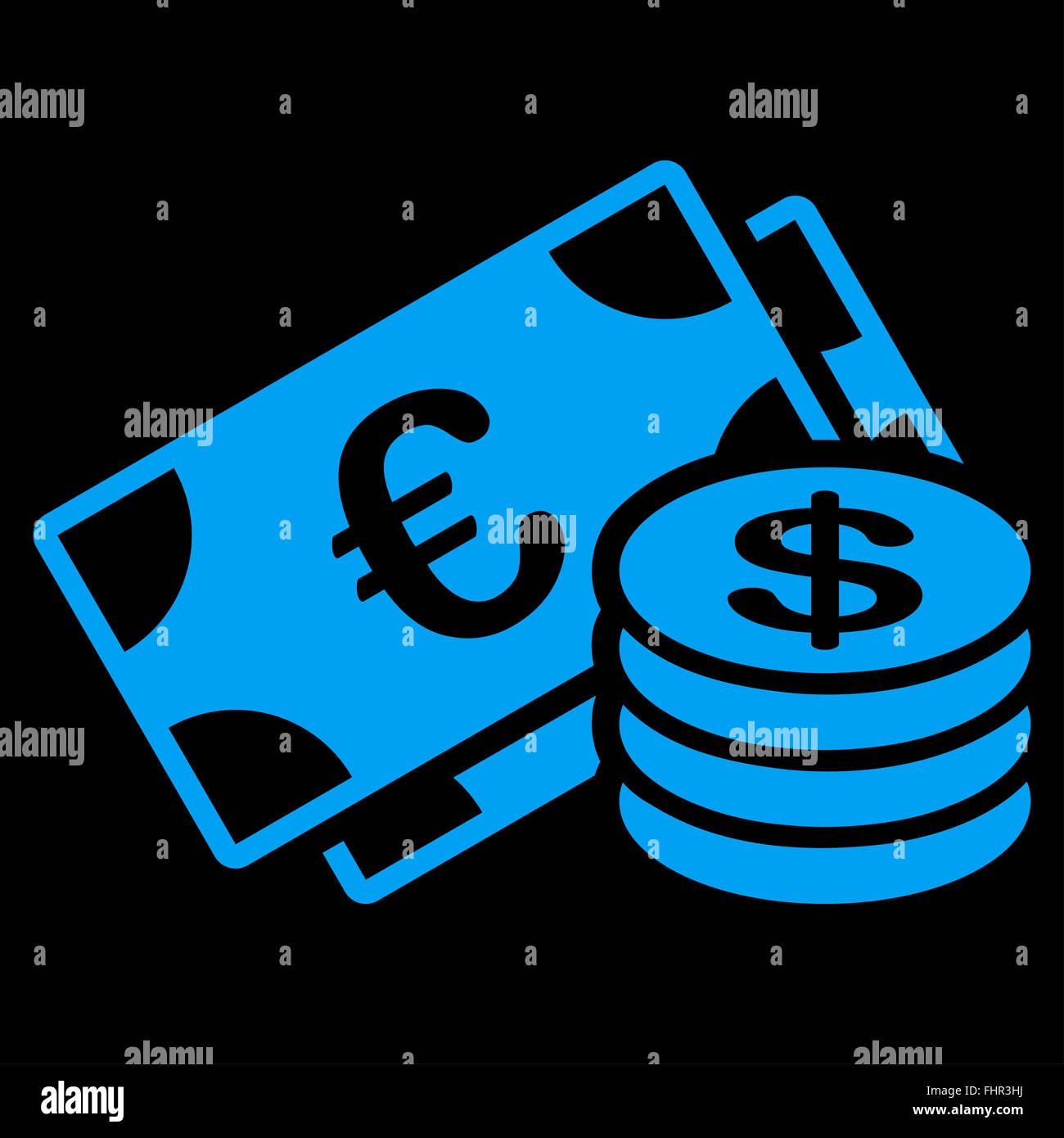 Dollar coins icon Stock Photo - Alamy