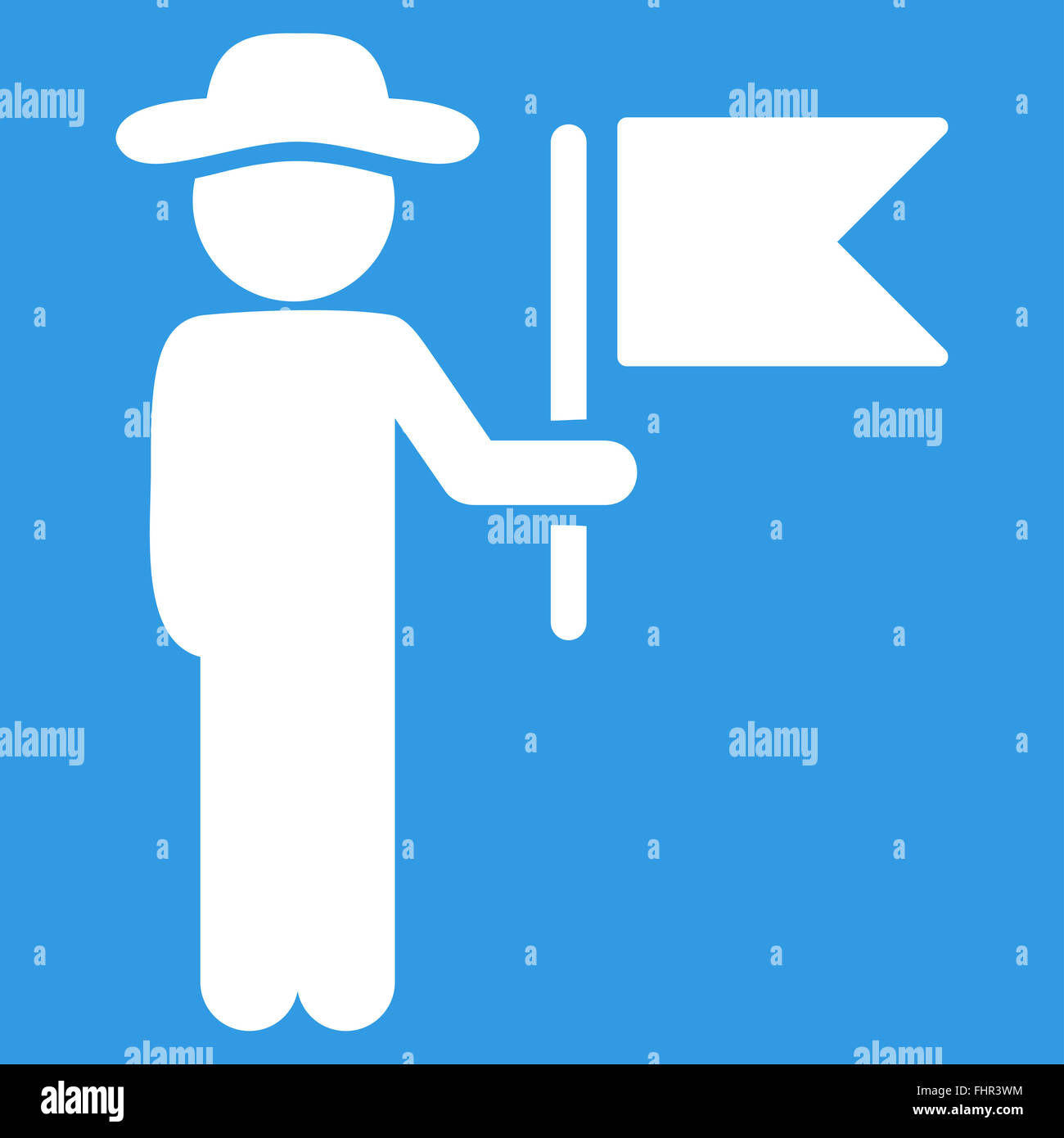 Man Commander Icon Stock Photo - Alamy