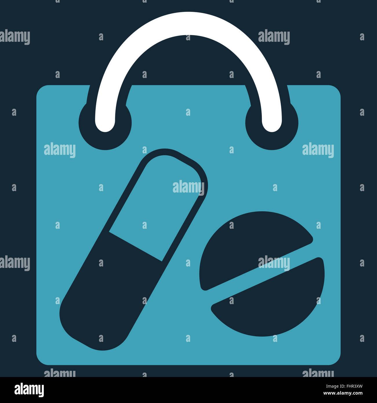 Drugs Shopping Bag Icon Stock Photo - Alamy