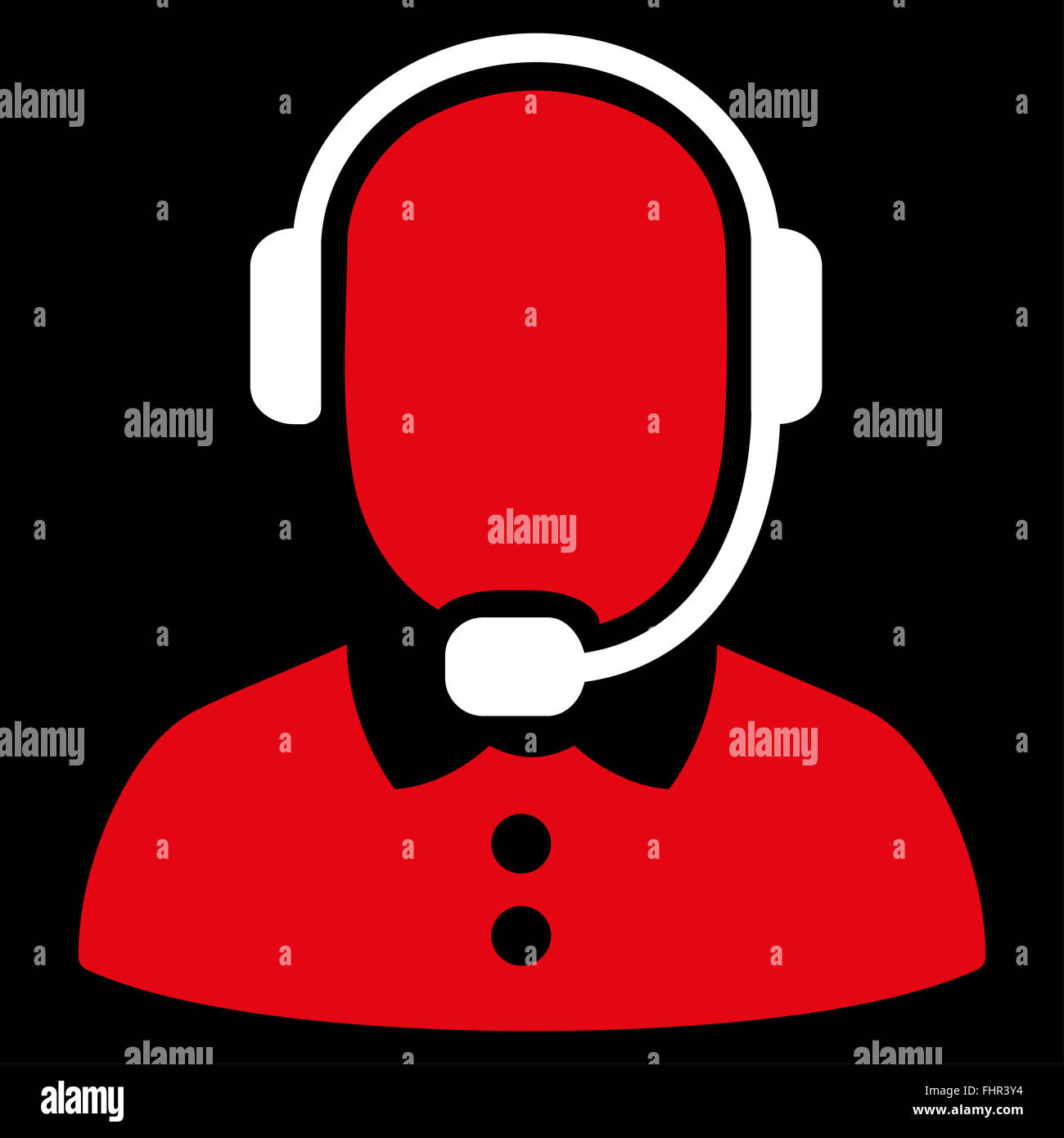 Call Center Operator Icon Stock Photo - Alamy