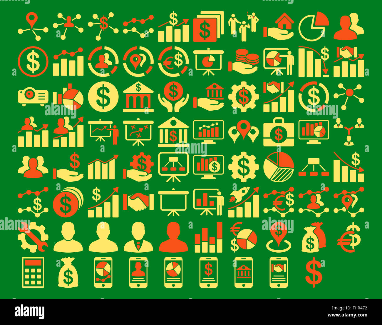 Business Icon Set Stock Photo - Alamy
