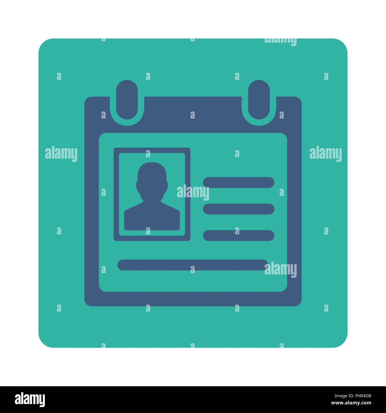 Personal Badge Rounded Square Button Stock Photo - Alamy