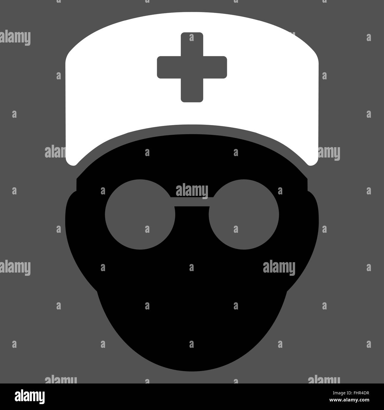 Medic Head Icon Stock Photo - Alamy