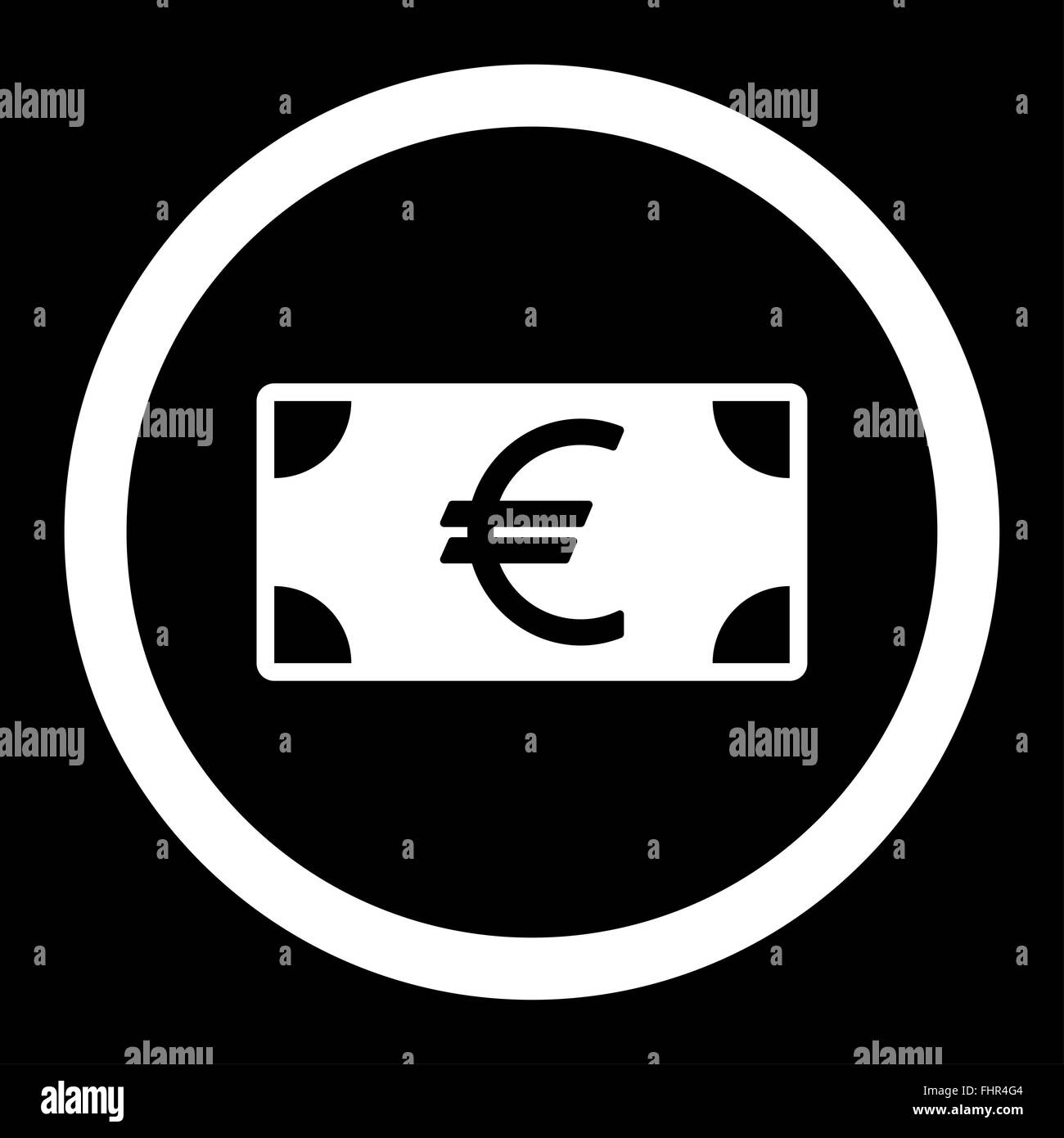 Euro Banknote Icon Stock Photo - Alamy