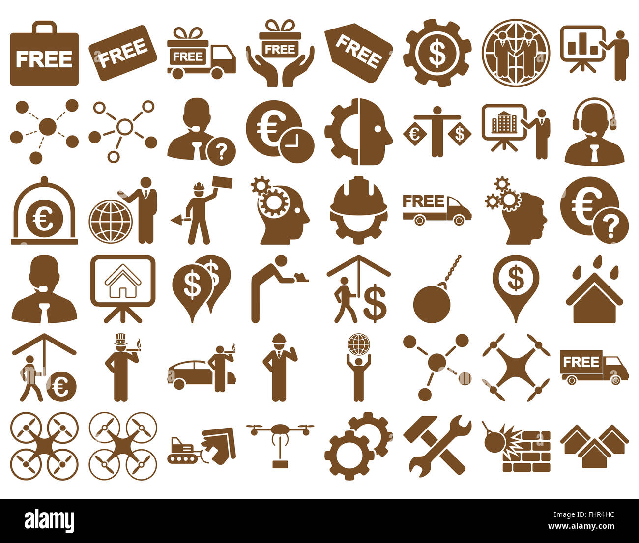 Business Icon Set Stock Photo - Alamy