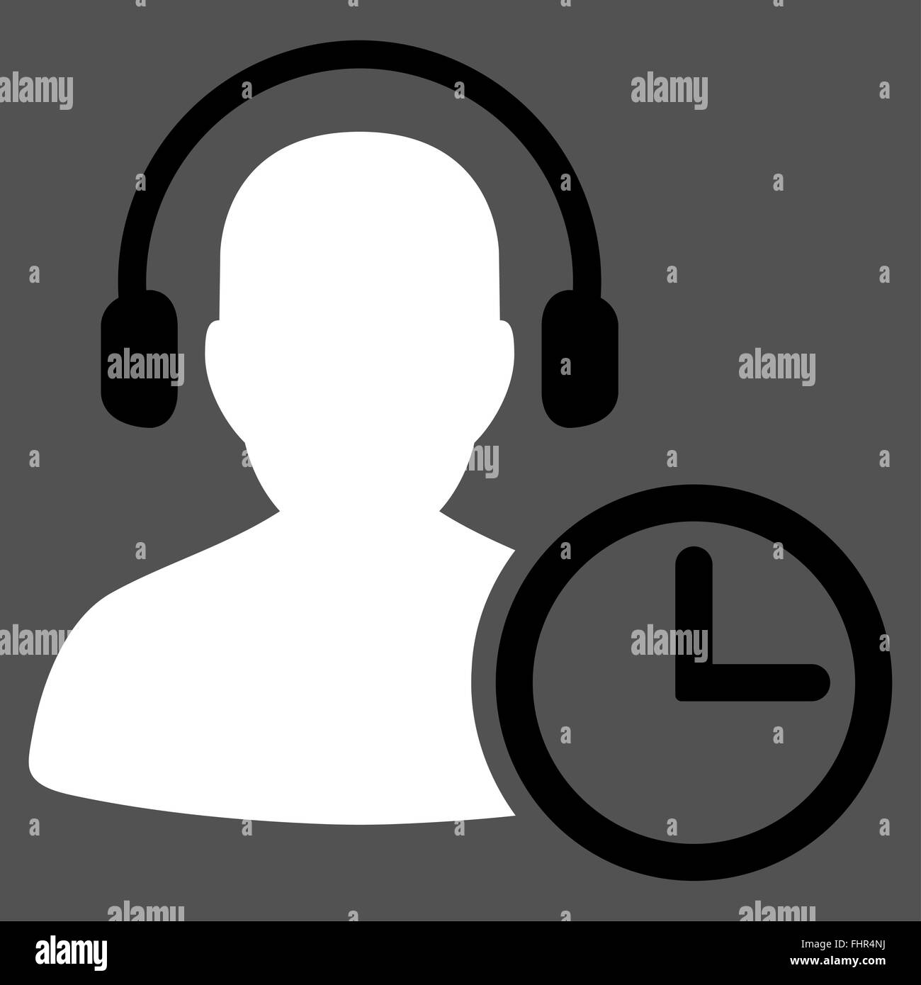 Operator Time Icon Stock Photo - Alamy