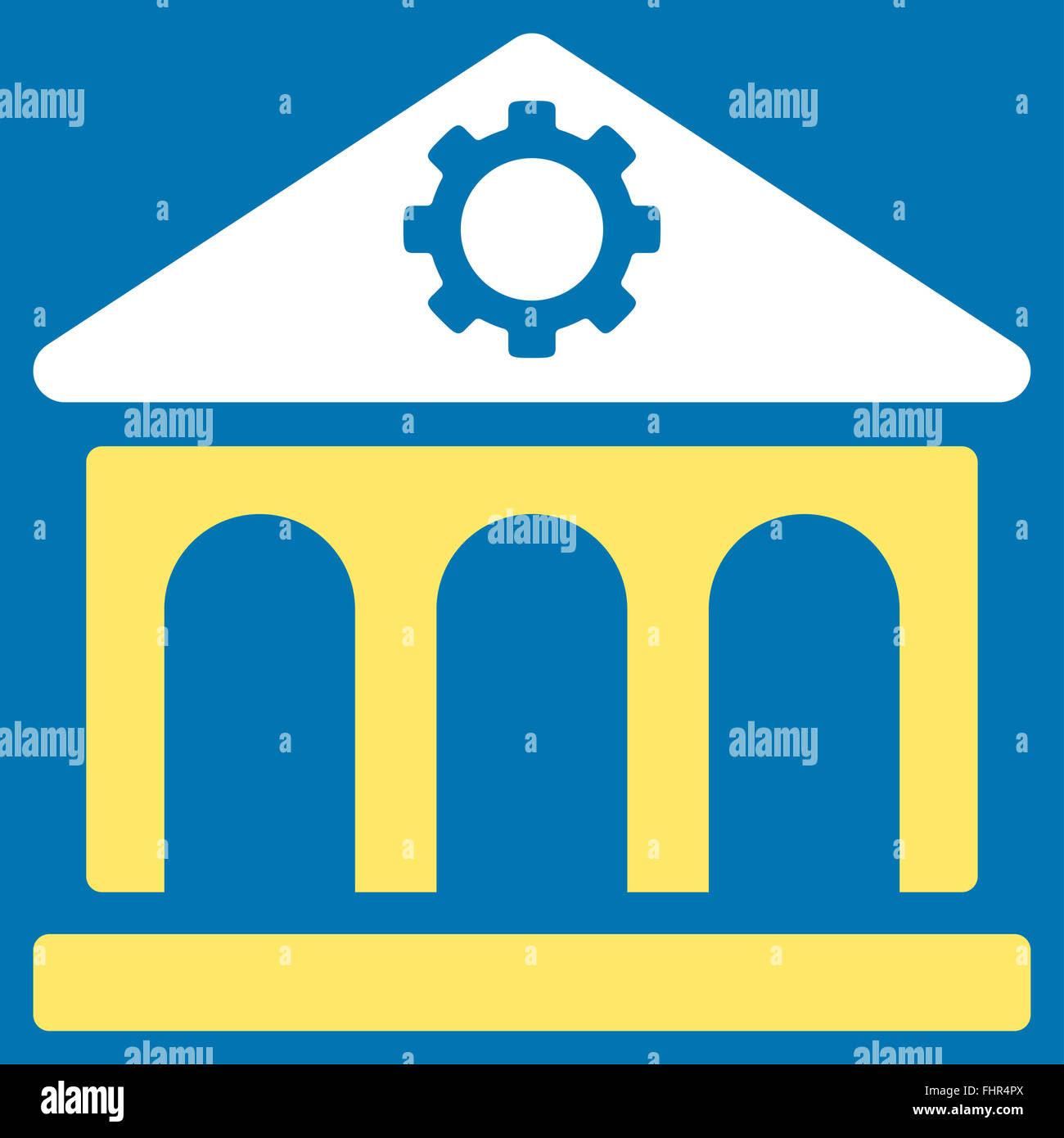 Factory Flat Icon Stock Photo - Alamy