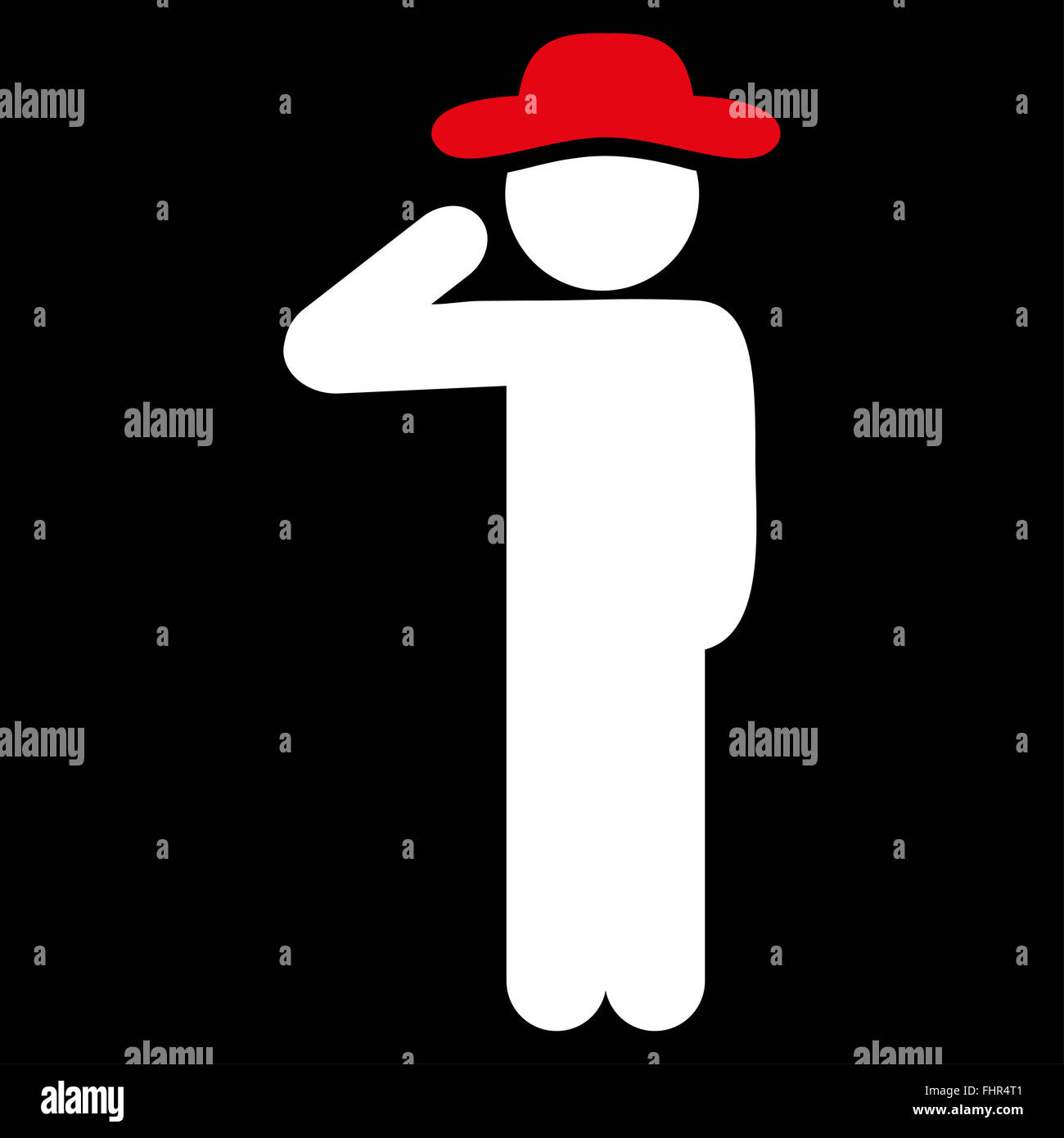 Human Figure Salute Icon Stock Photo - Alamy