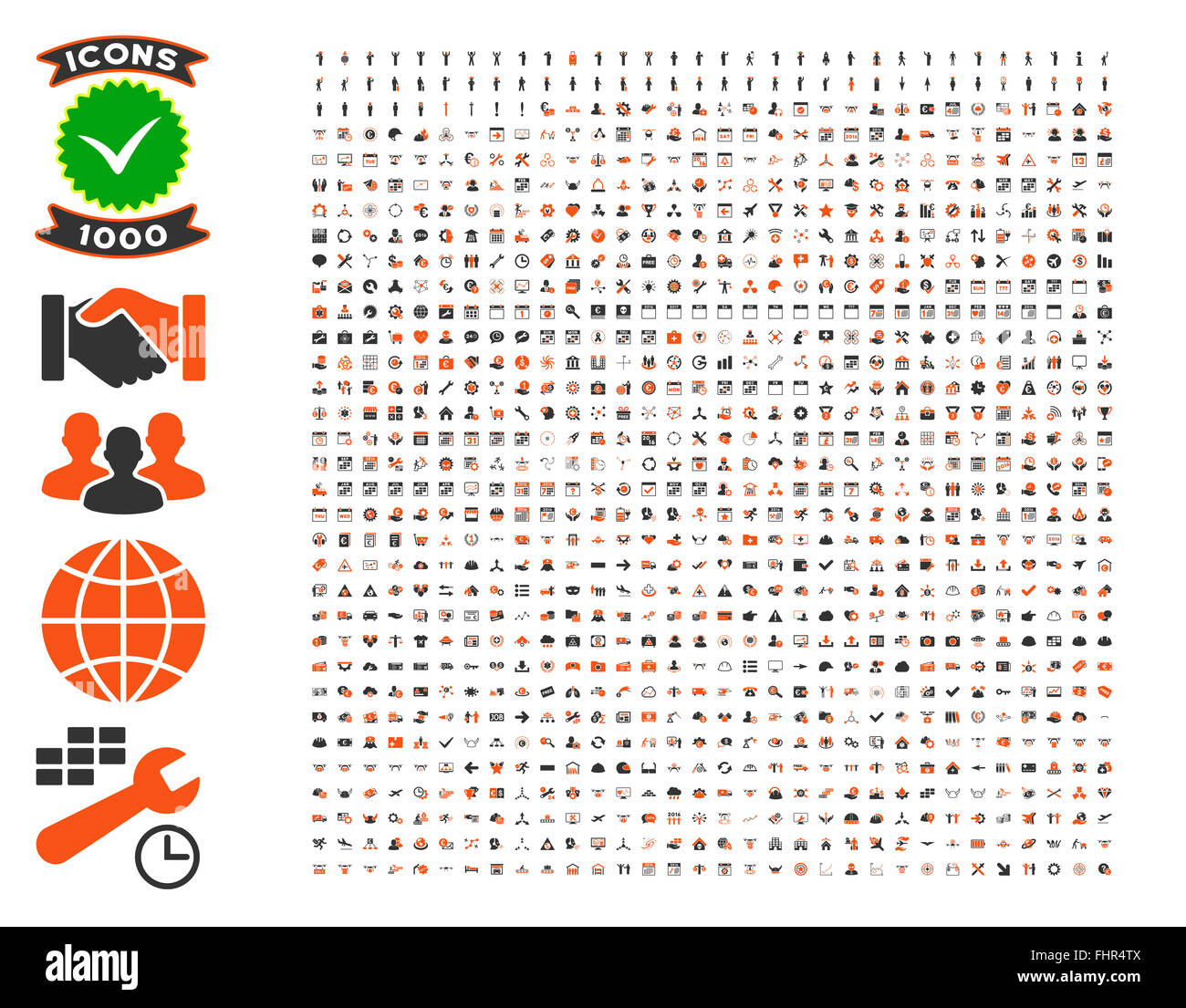 Collection Of 1000 Flat Vector Icons Stock Photo - Alamy
