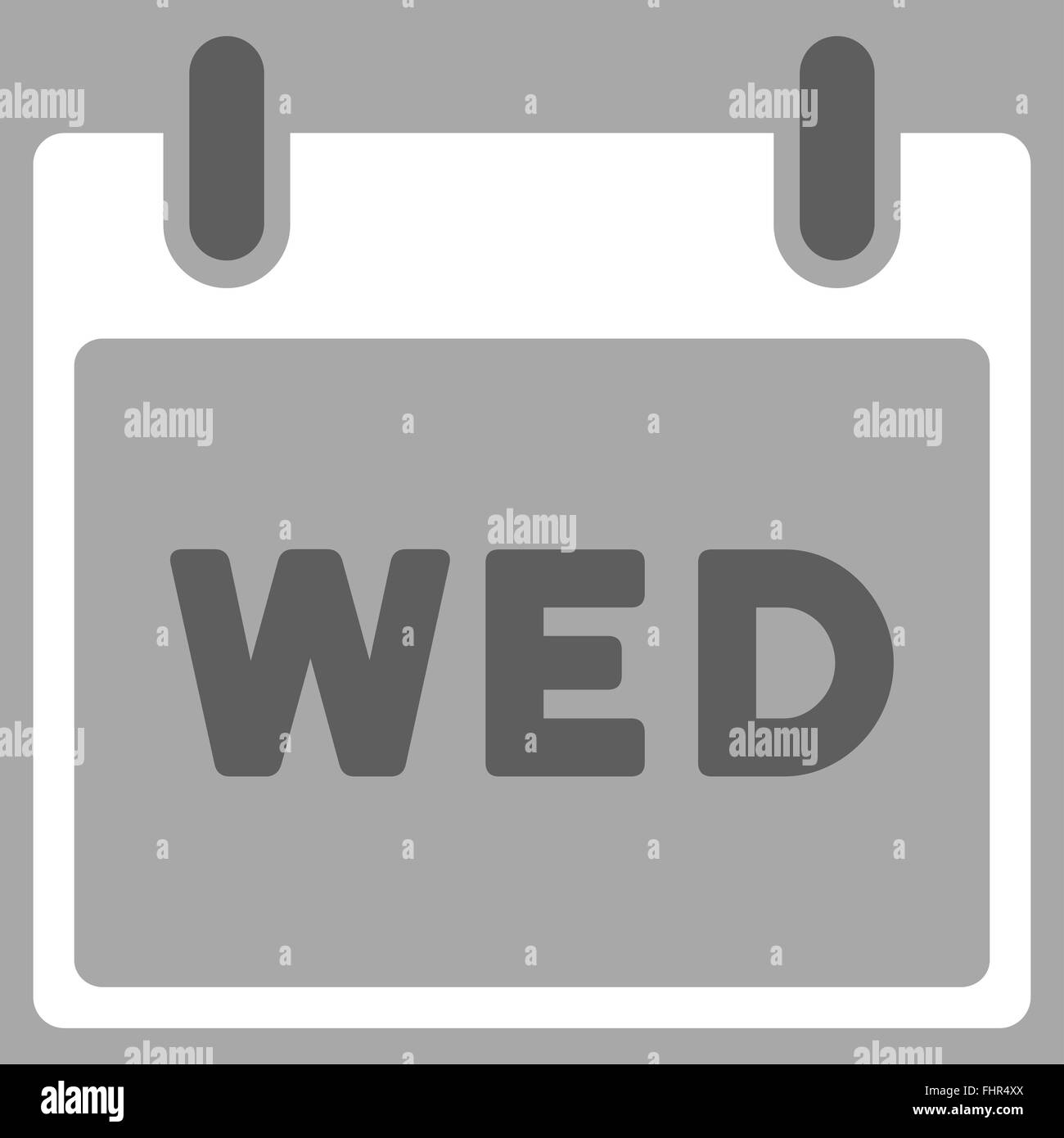 Wednesday Flat Icon Stock Photo - Alamy