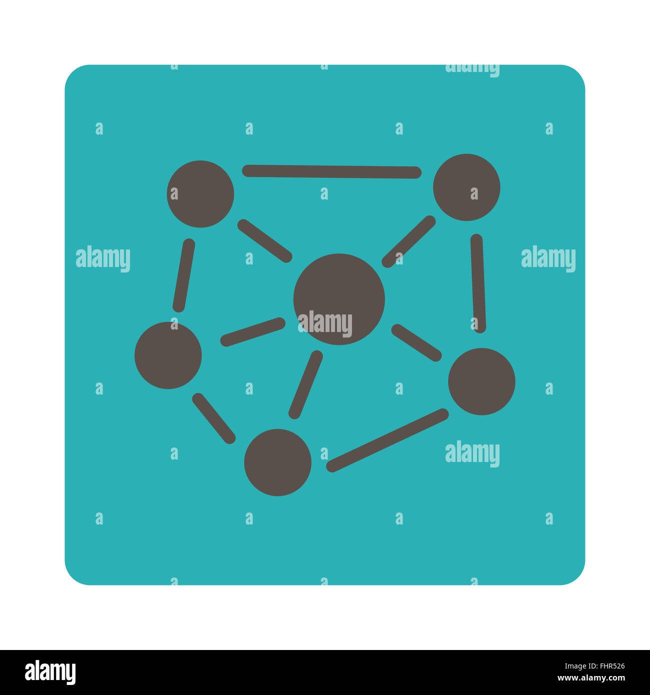 Social Graph icon Stock Photo - Alamy