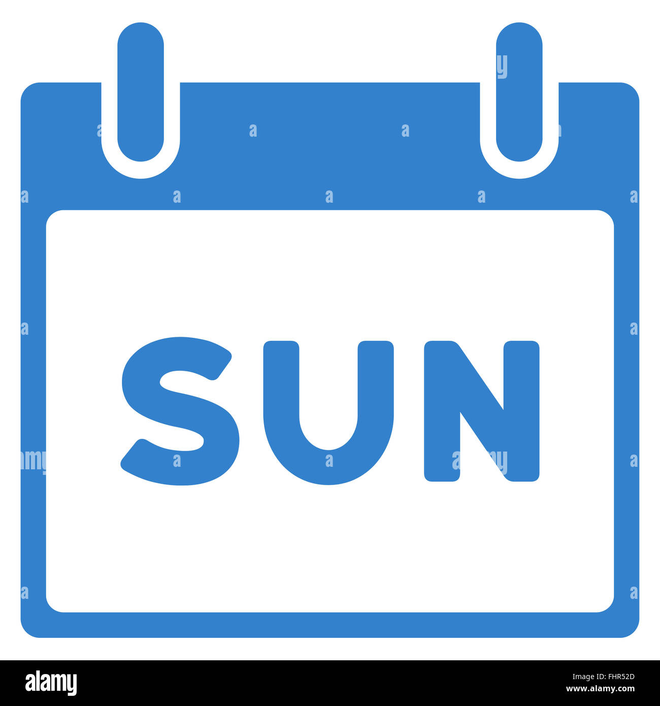 Sunday Flat Icon Stock Photo - Alamy